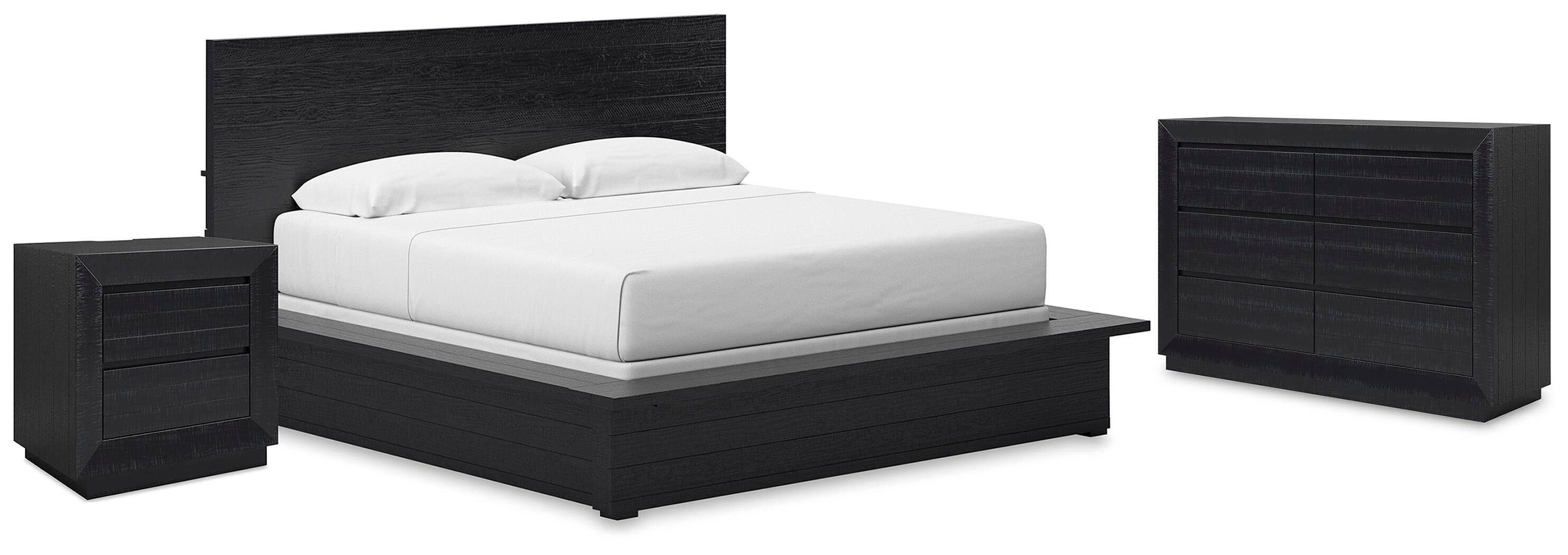 Click here for Londer King Panel Bed with Dresser and Nightstand... prices