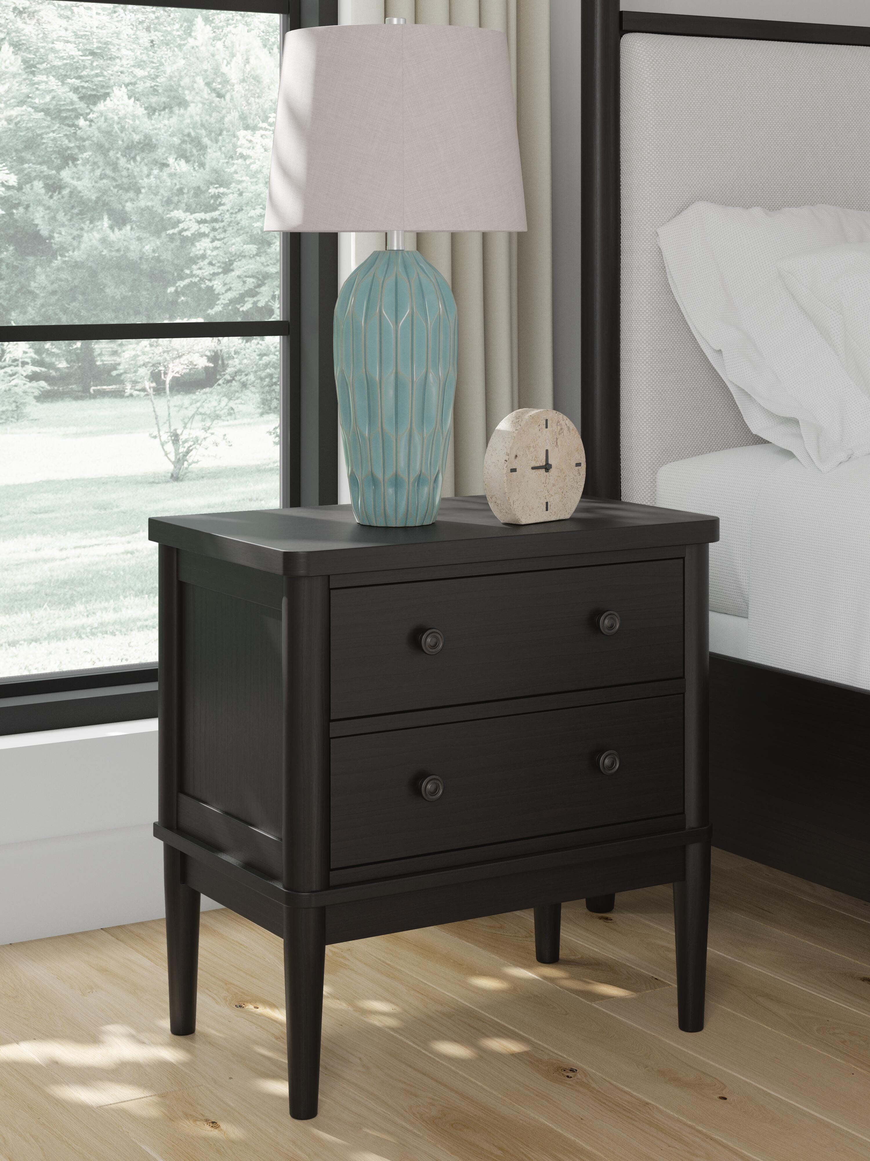 Click here for Portdown 27 2 Drawer Charging Nightstand  Black prices