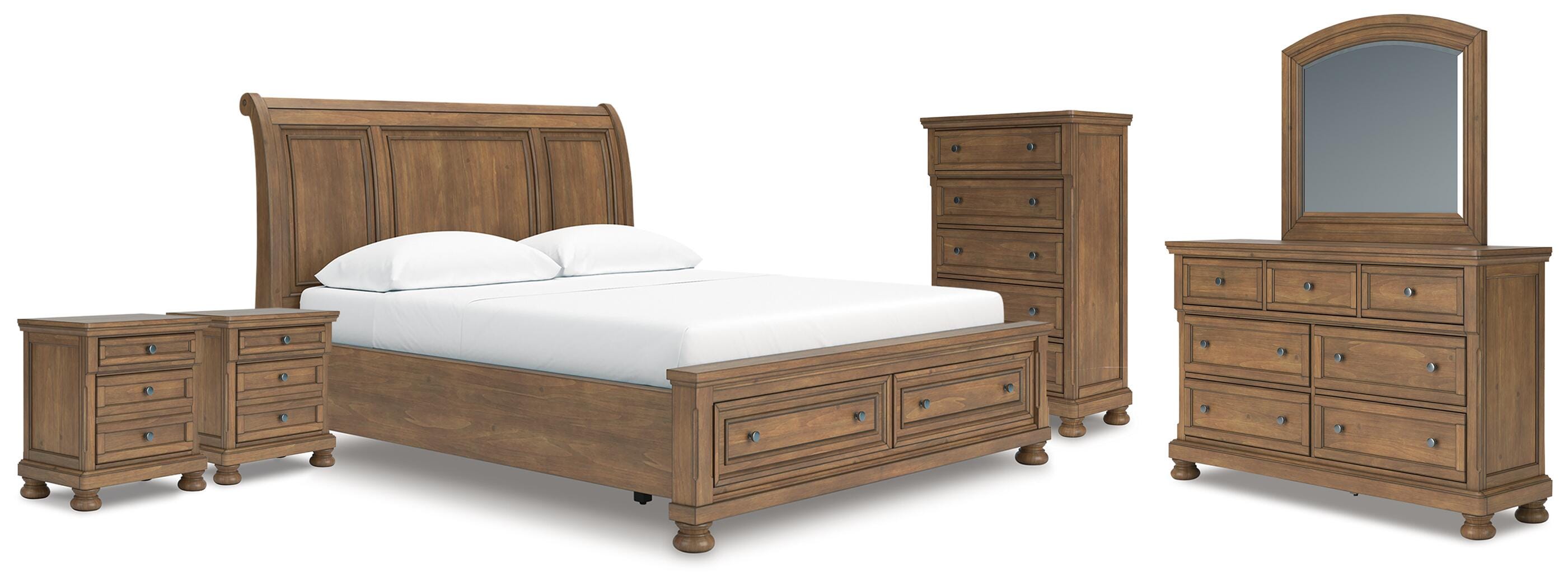 Click here for Vandenmore California King Storage Sleigh Bed with... prices