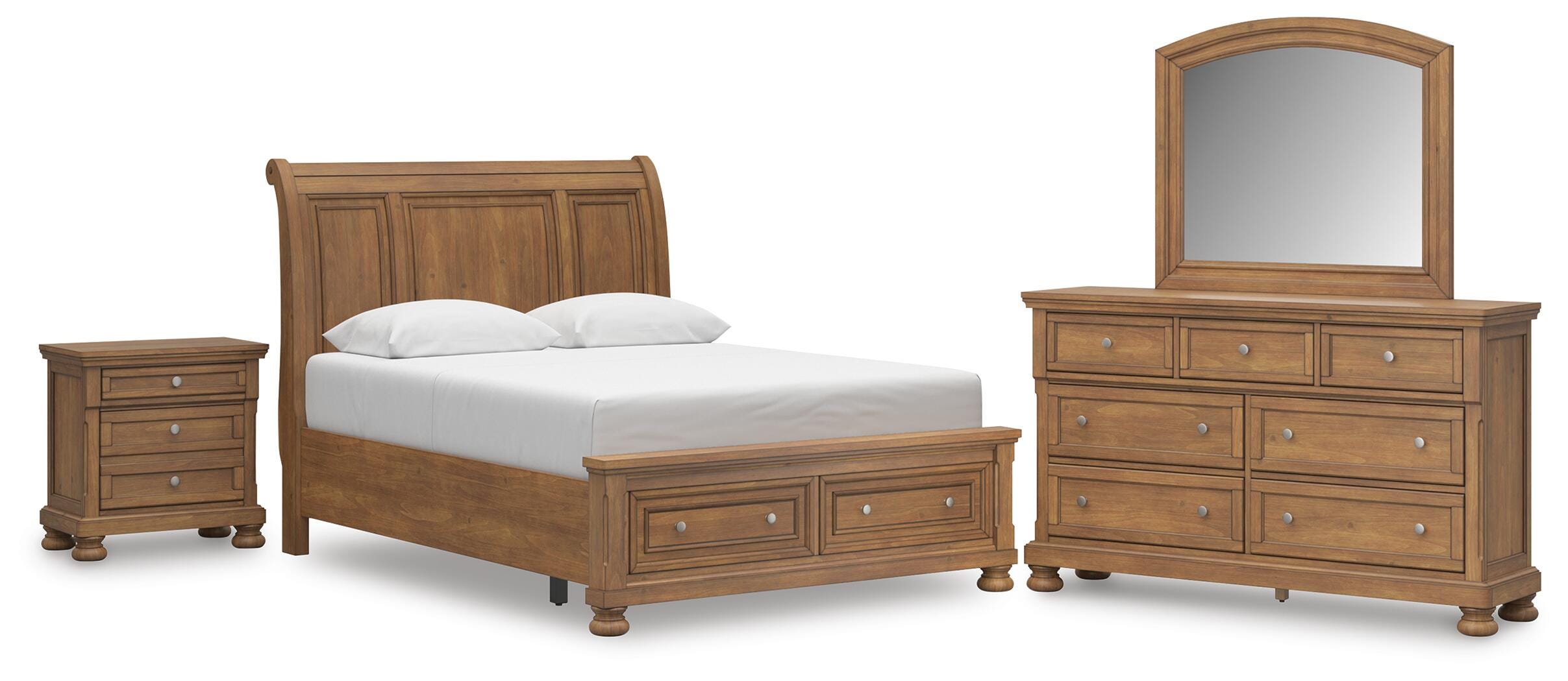 Click here for Vandenmore Queen Storage Sleigh Bed with Mirrored... prices