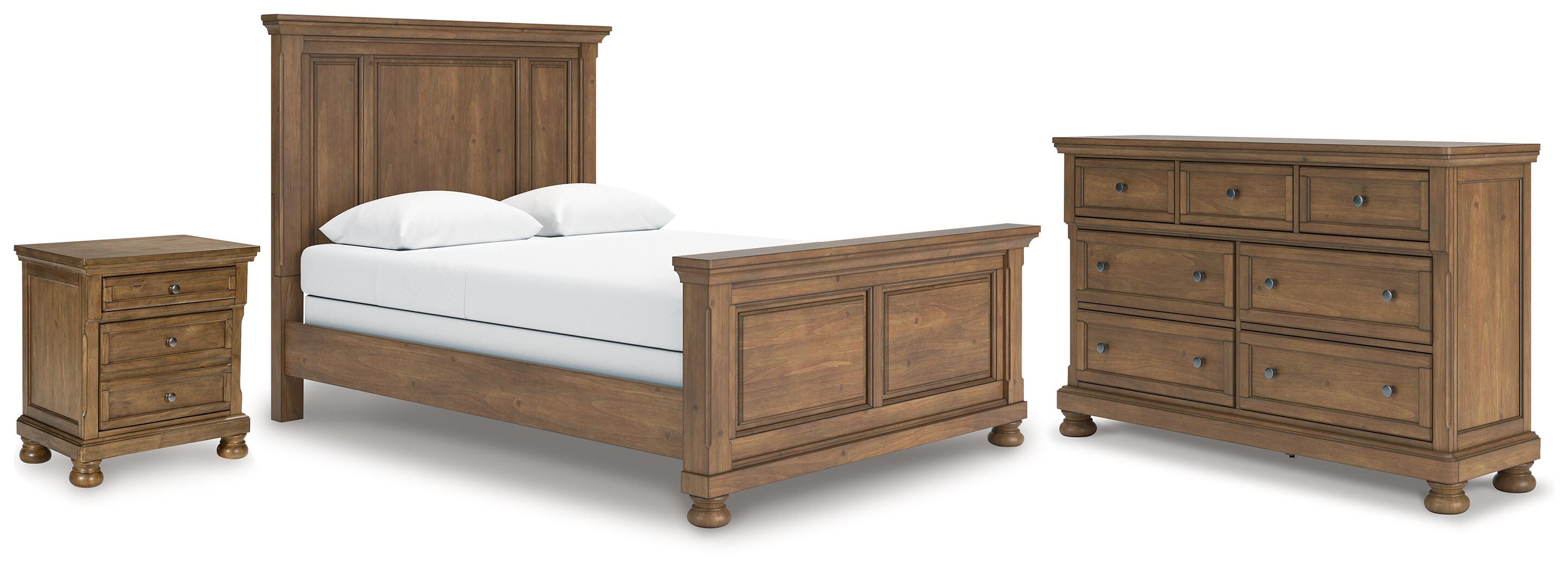 Click here for Vandenmore Queen Panel Bed with Dresser and Nights... prices