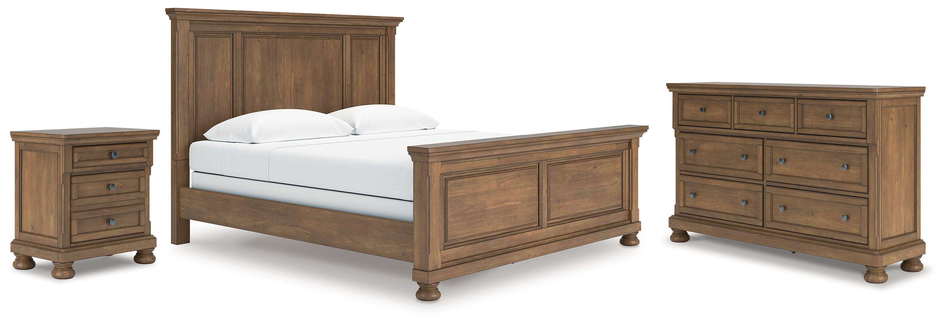 Click here for Vandenmore King Panel Bed with Dresser and Nightst... prices