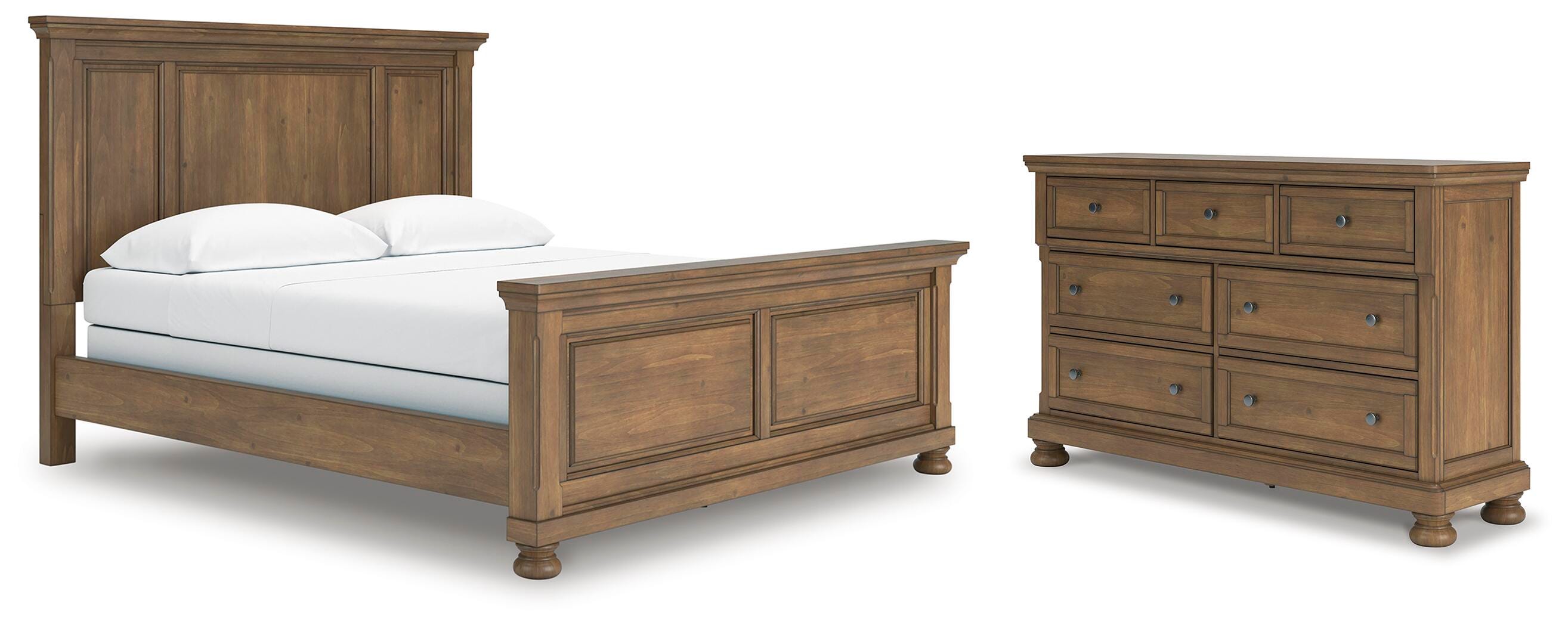 Click here for Vandenmore California King Panel Bed with Dresser... prices