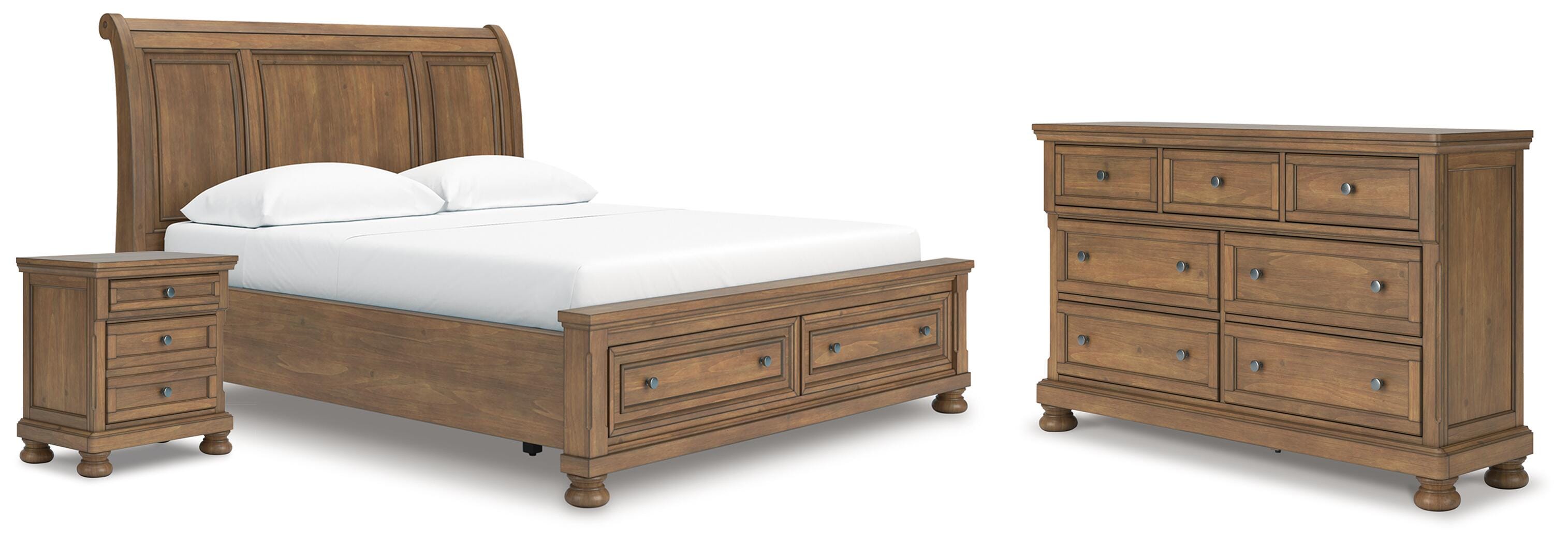Click here for Vandenmore California King Storage Sleigh Bed with... prices