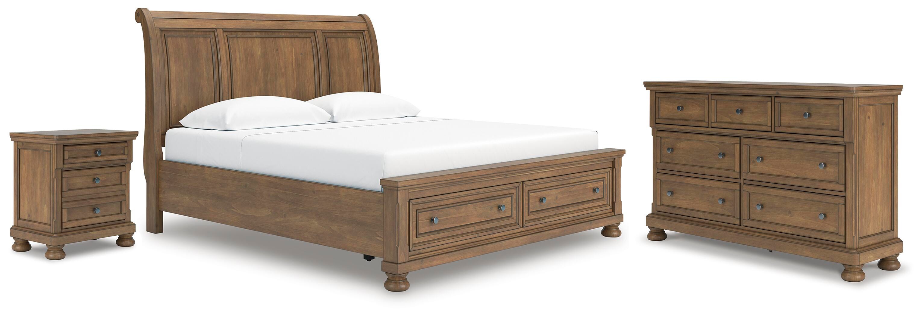 Click here for Vandenmore King Storage Sleigh Bed with Dresser an... prices
