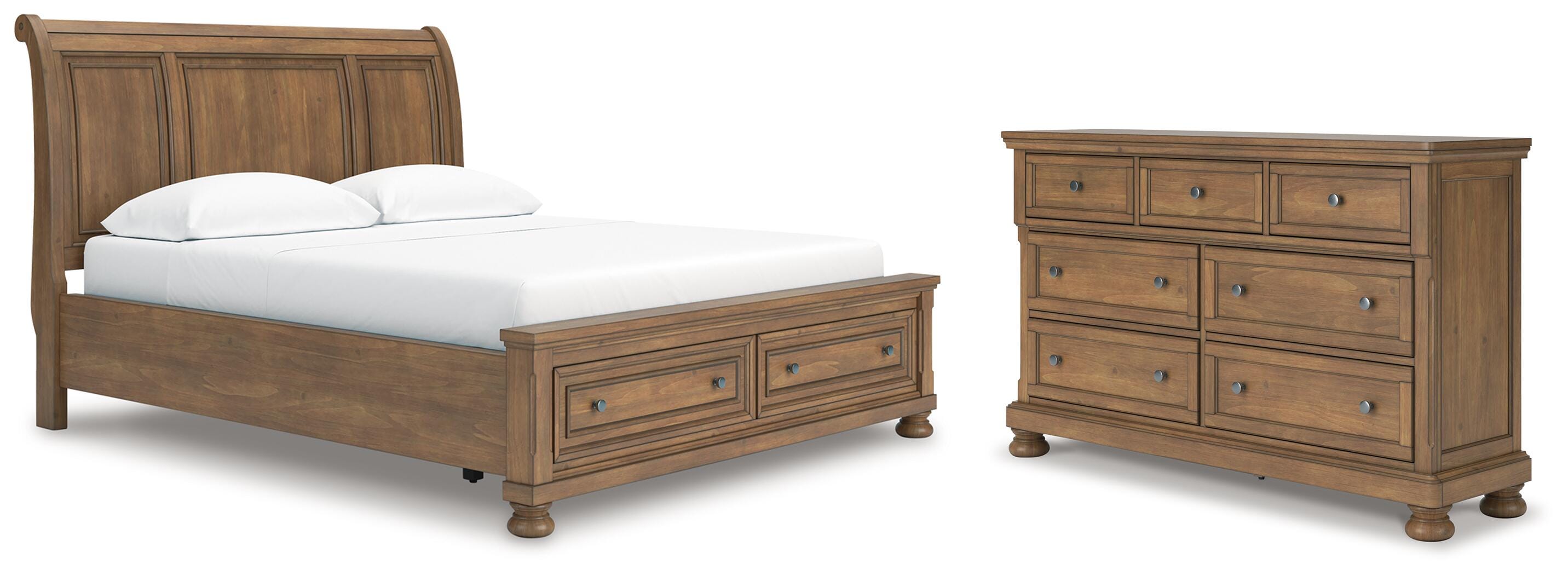 Click here for Vandenmore California King Storage Sleigh Bed with... prices