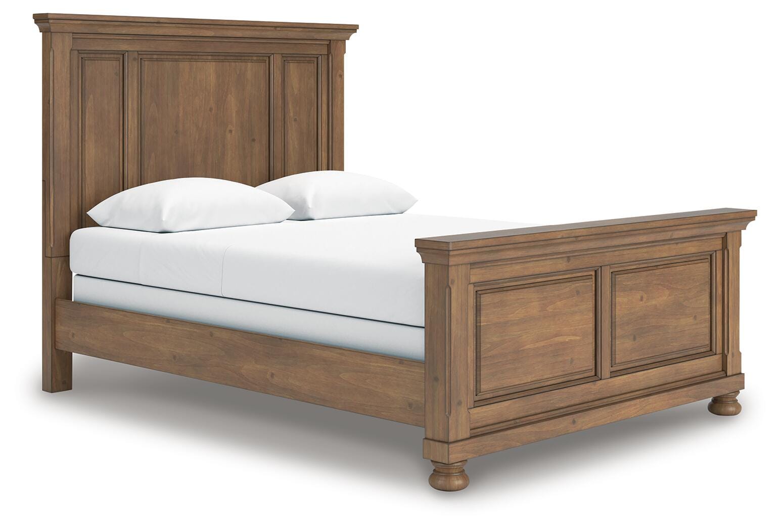 Click here for Vandenmore Queen Panel Bed  Medium Brown prices