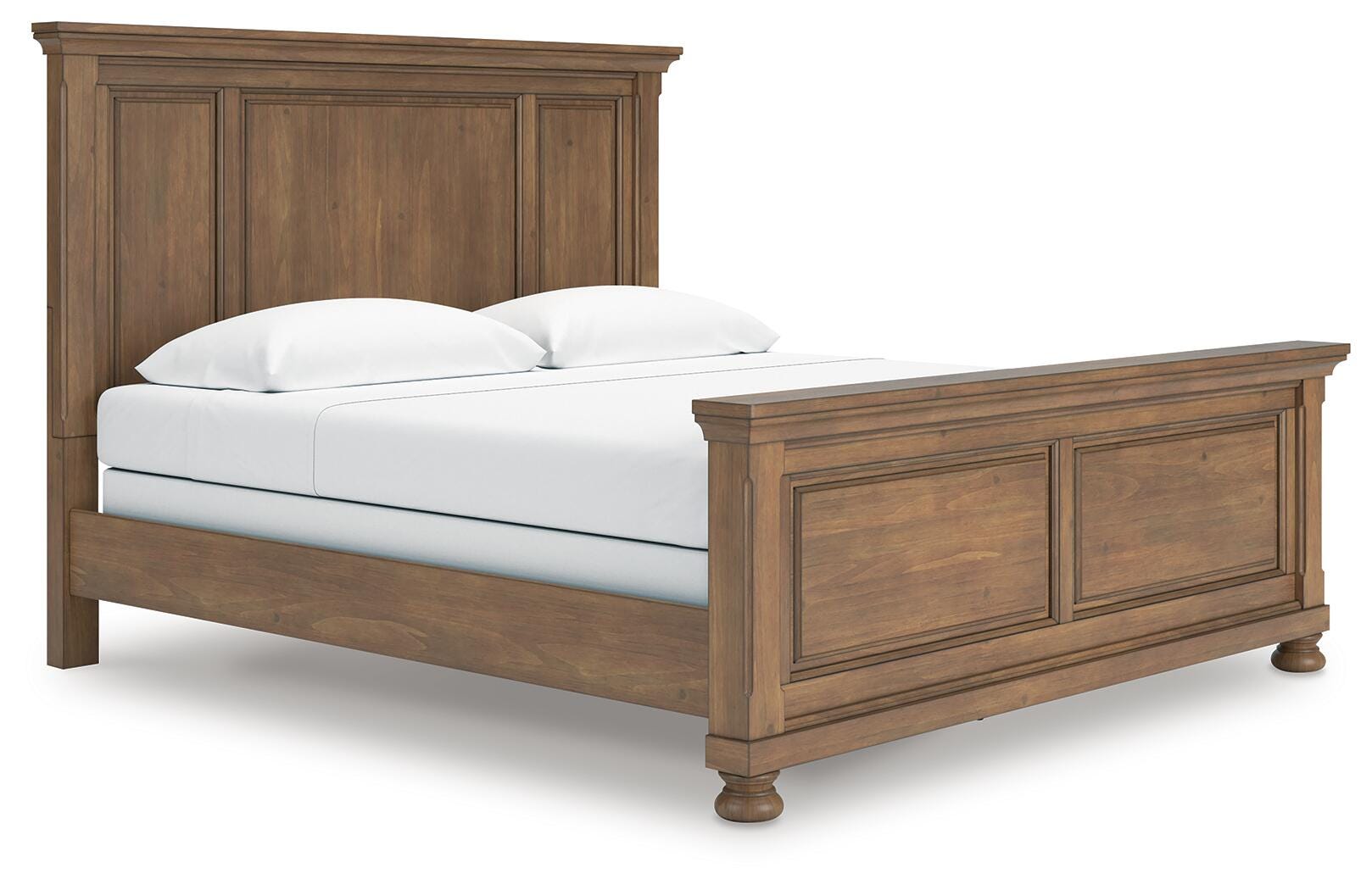 Click here for Vandenmore King Panel Bed  Medium Brown prices