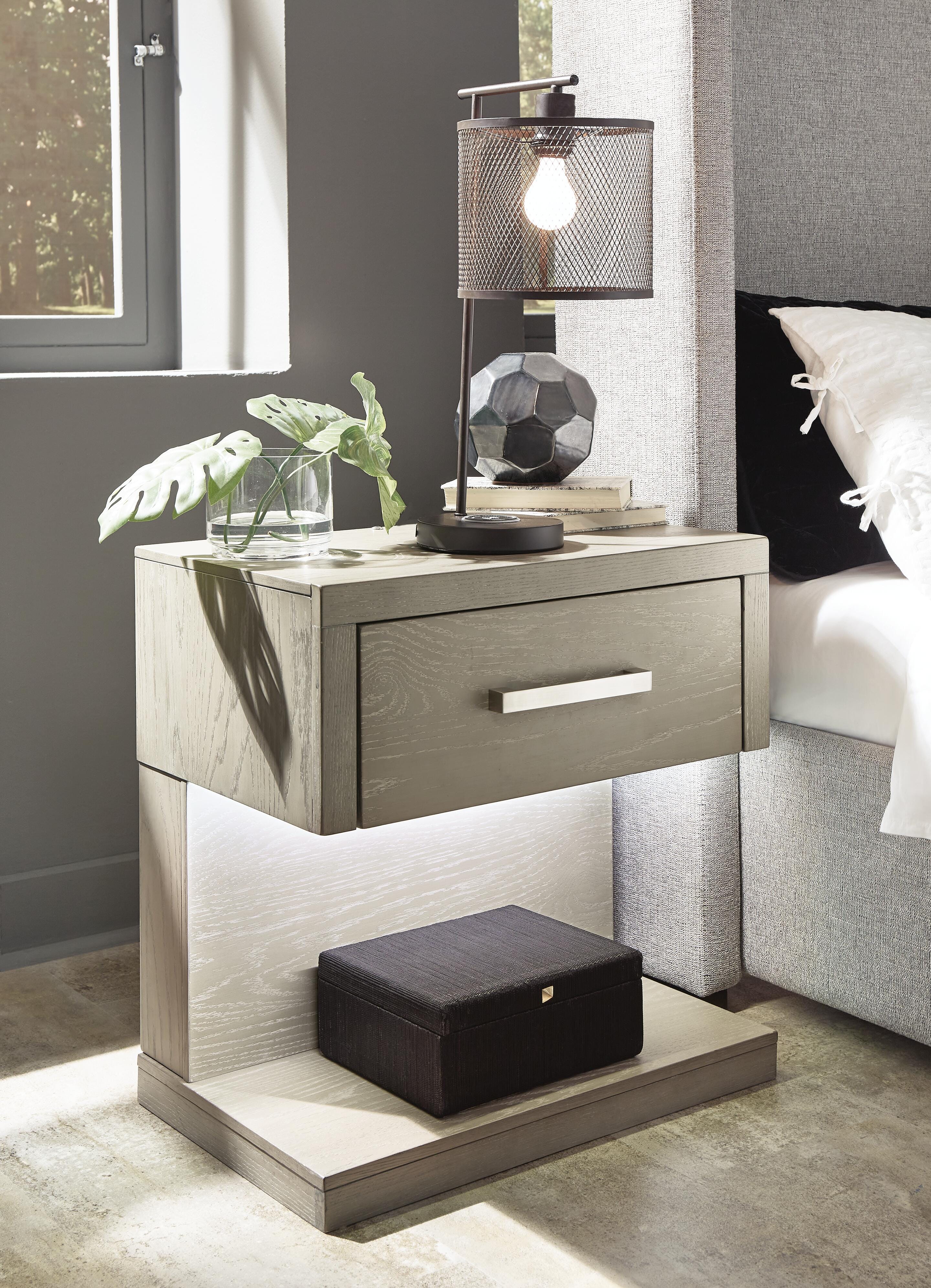 Click here for Fawnburg 26 1 Drawer Charging Nightstand  Gray prices