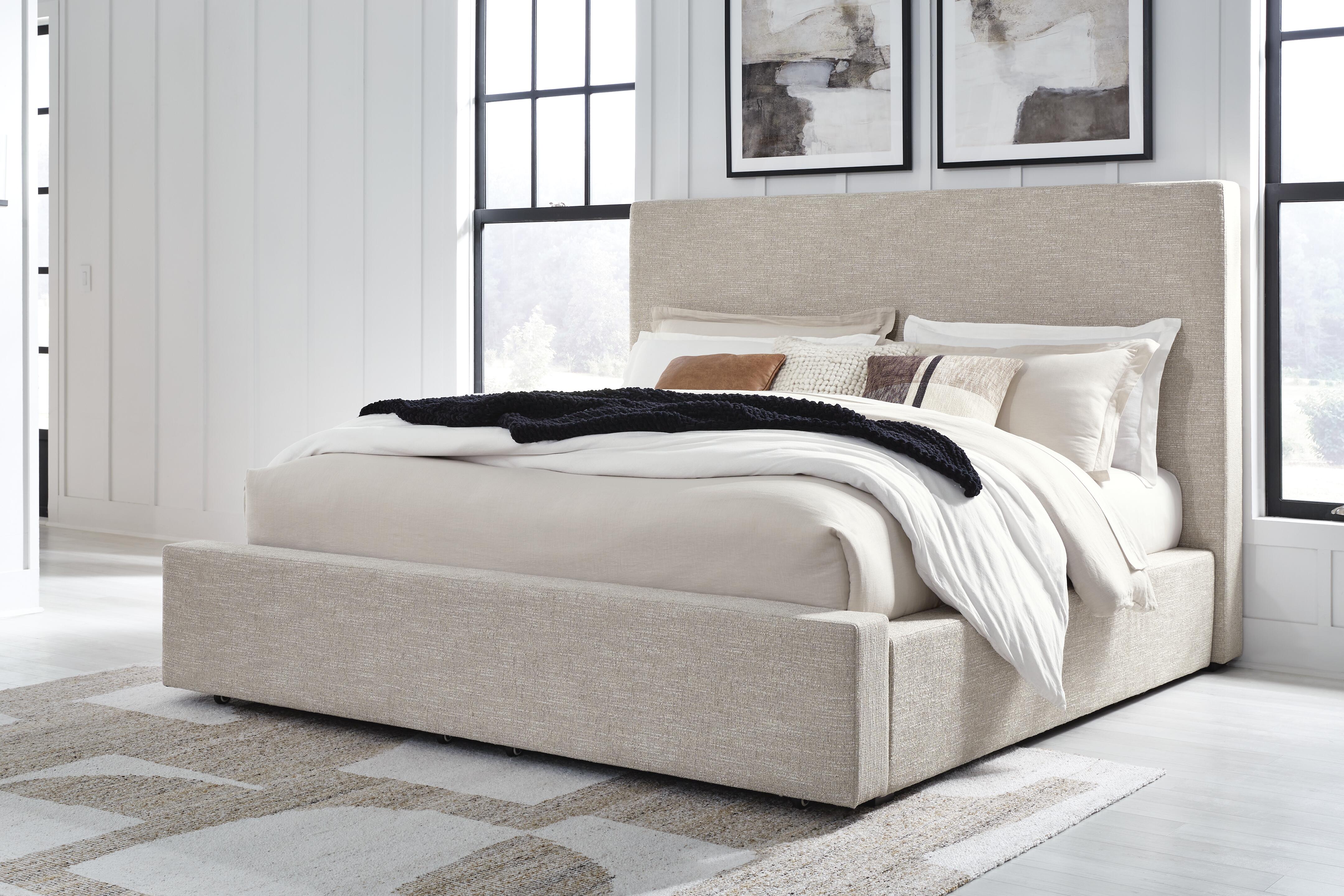 Click here for Kristiland California King Upholstered Storage Bed... prices