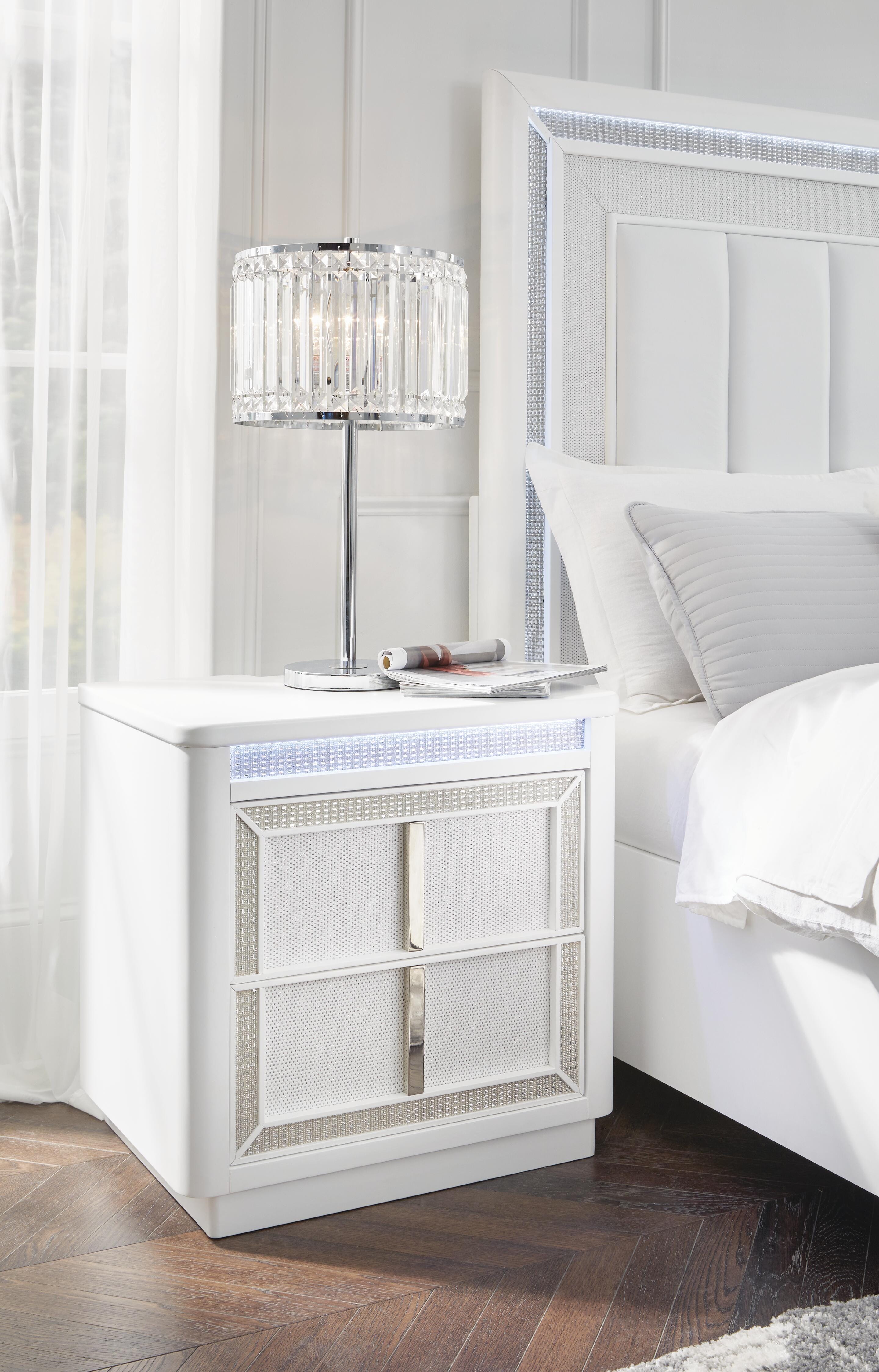 Click here for Chalanna 28 2 Drawer Charging Nightstand  White prices