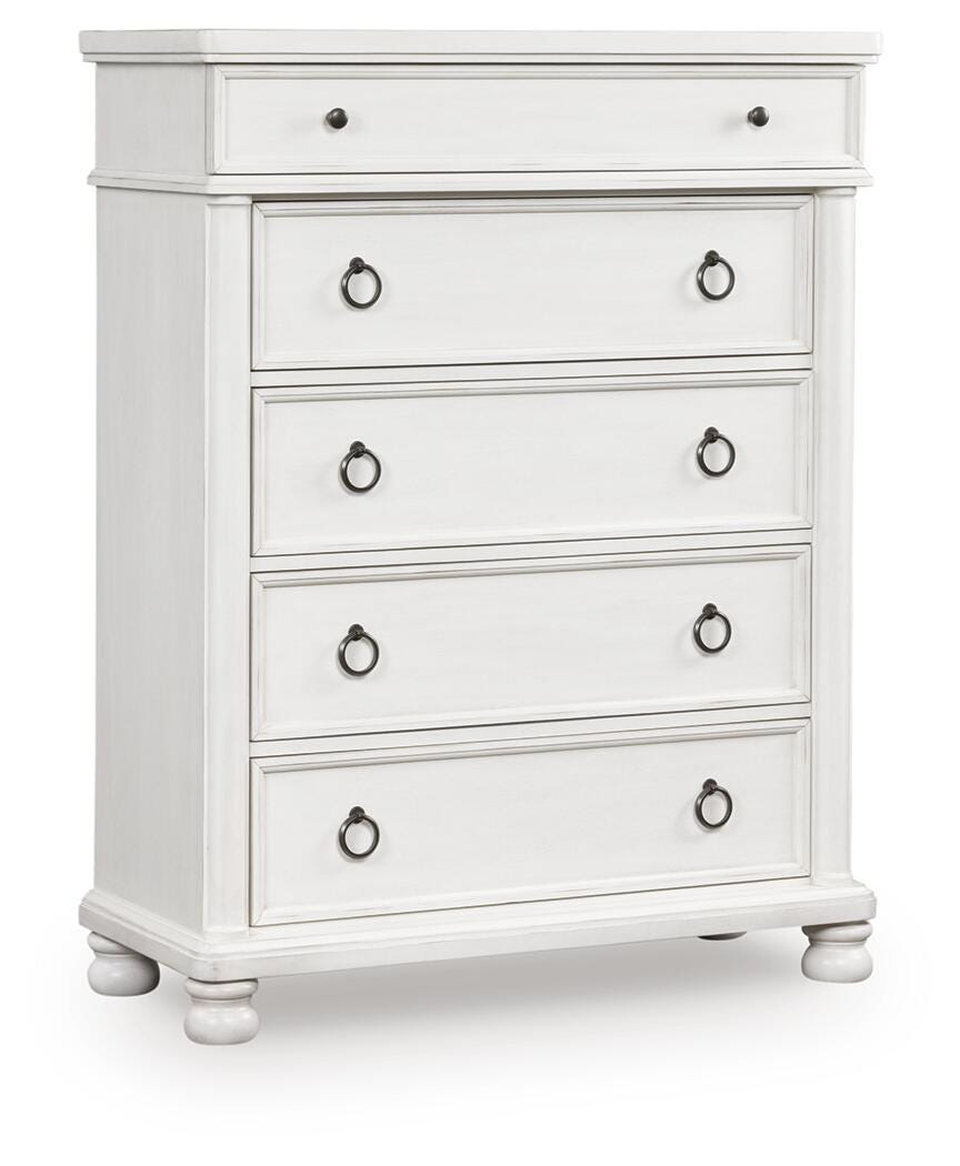 Click here for Chadworth Chest of Drawers  Antique White prices