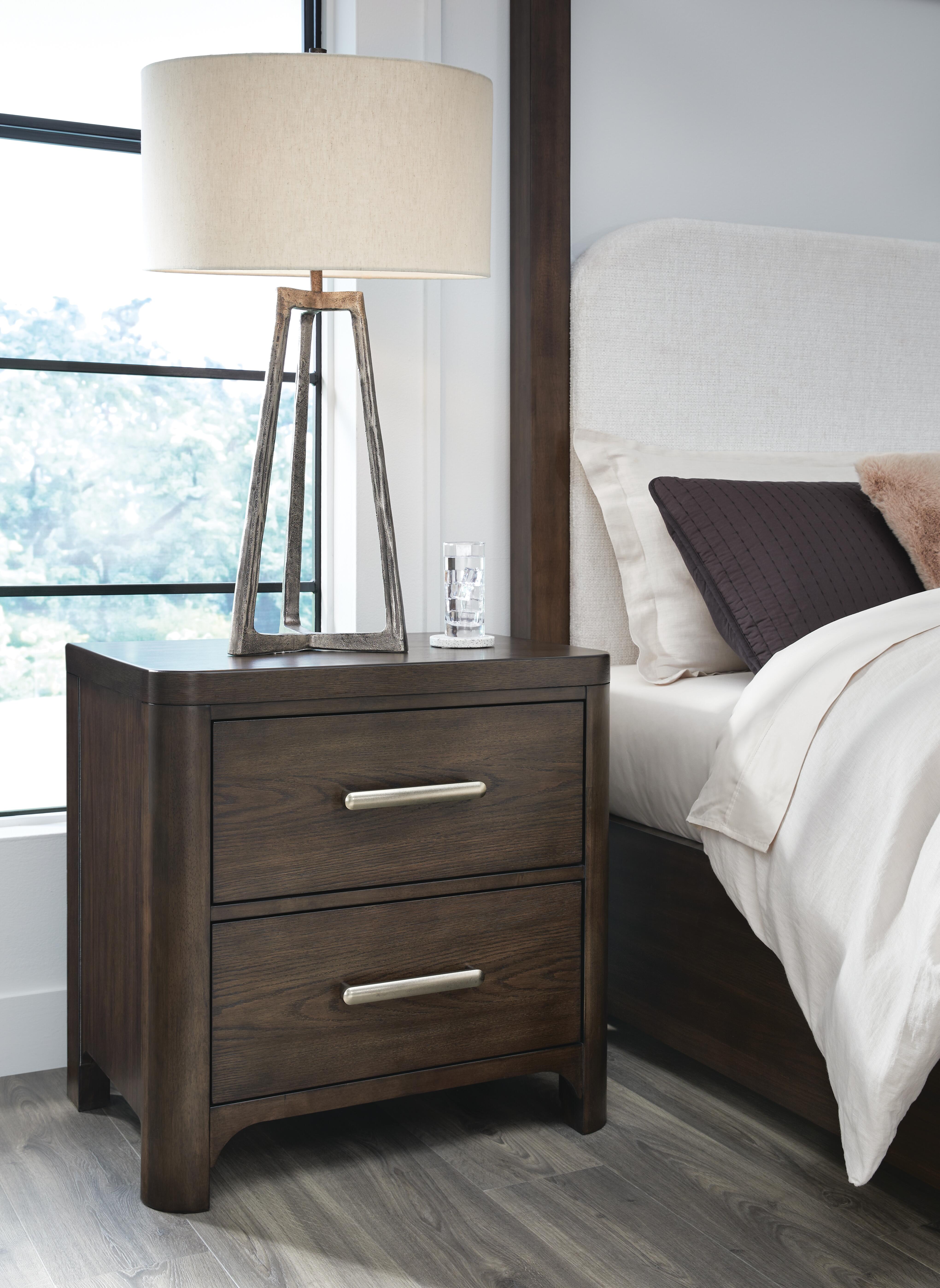 Click here for Breckington 28 2 Drawer Charging Nightstand  Dark... prices