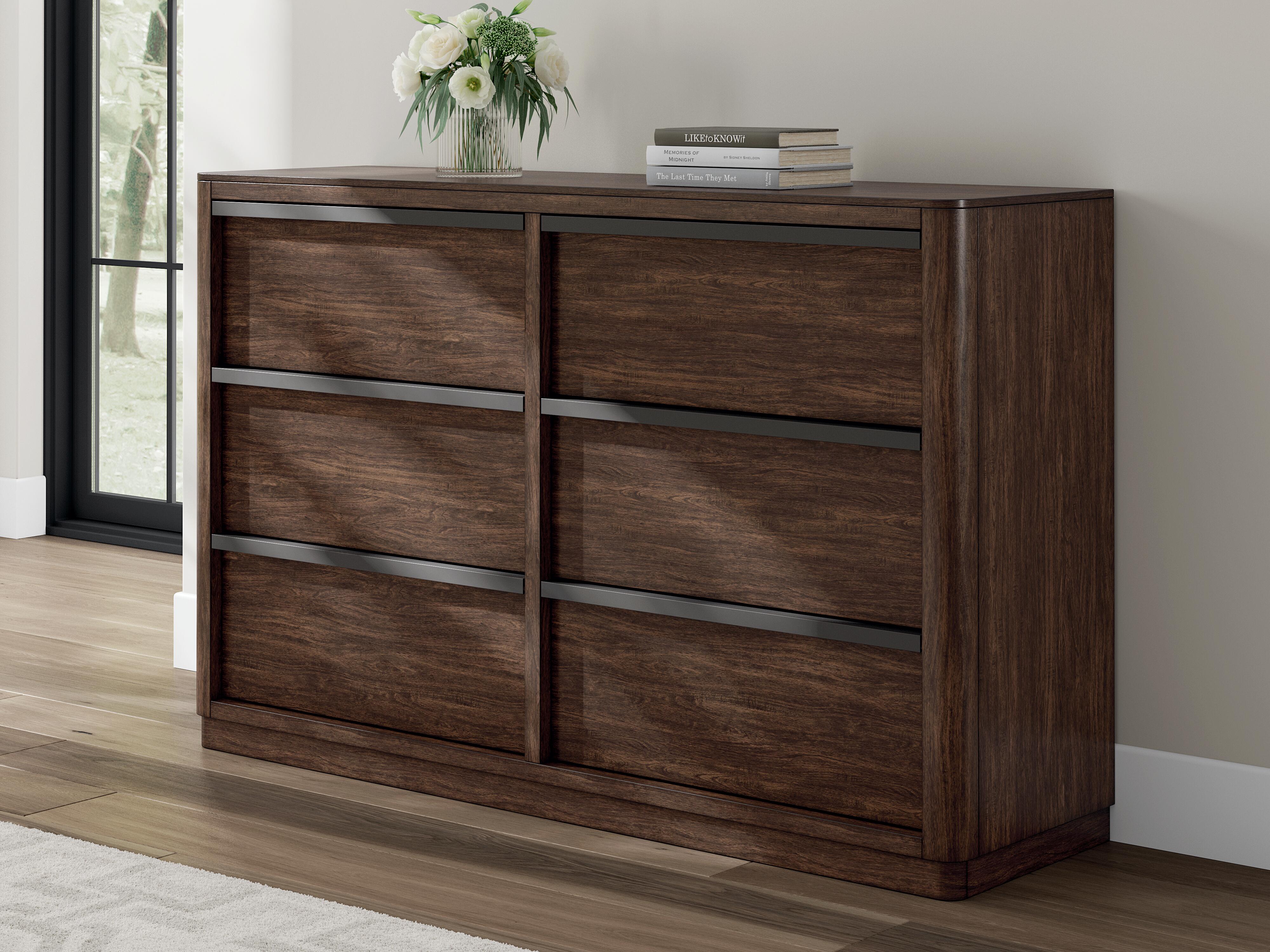 Click here for Kendamor 6 Drawer Dresser  Dark Brown prices