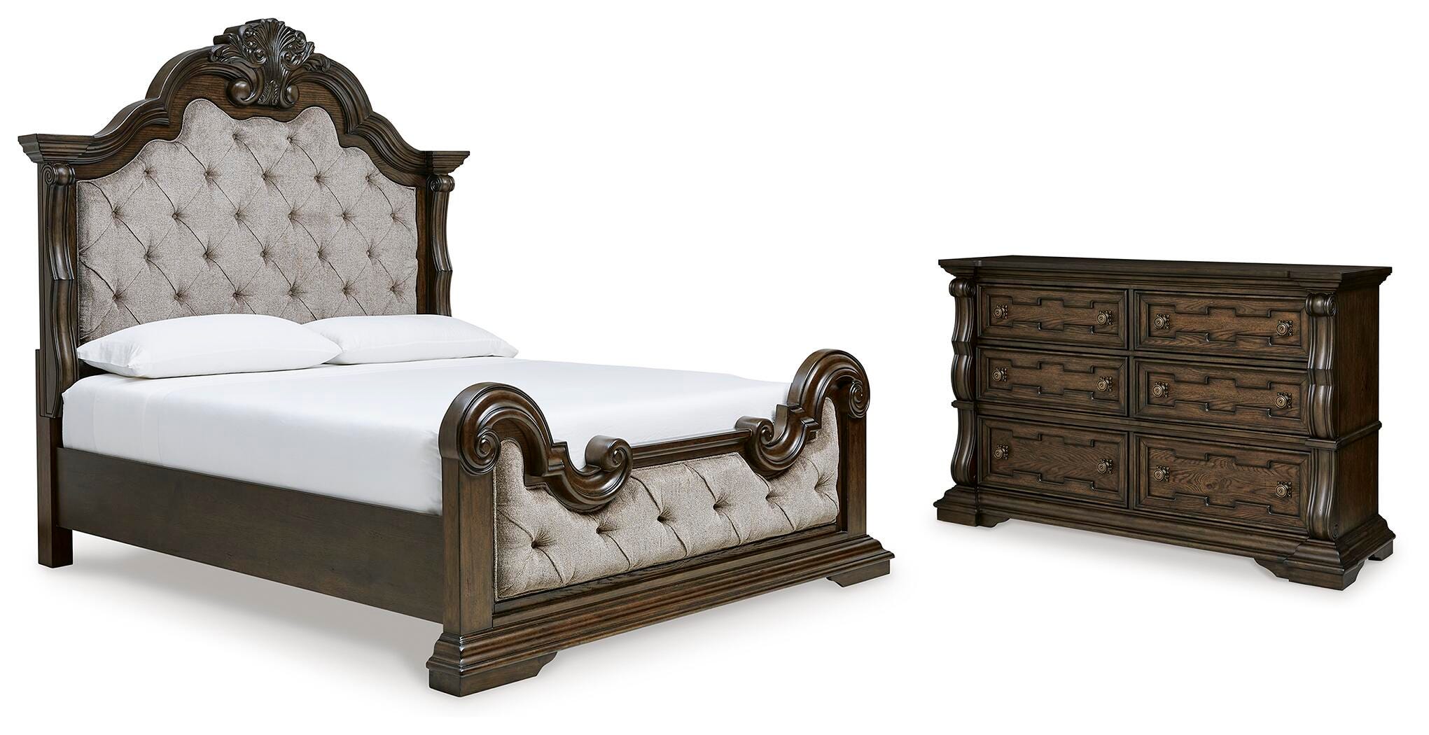 Click here for Maylee California King Upholstered Bed with Dresse... prices