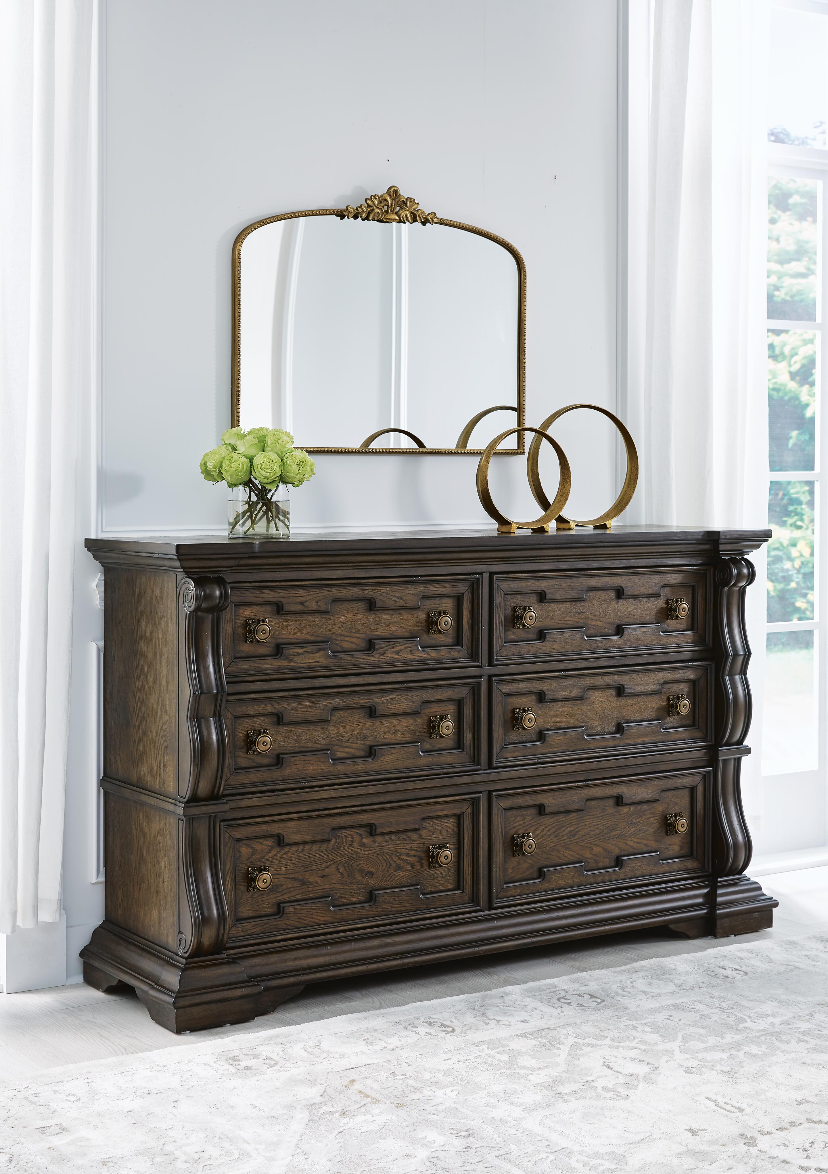 Click here for Maylee 6 Drawer Dresser  Dark Brown prices