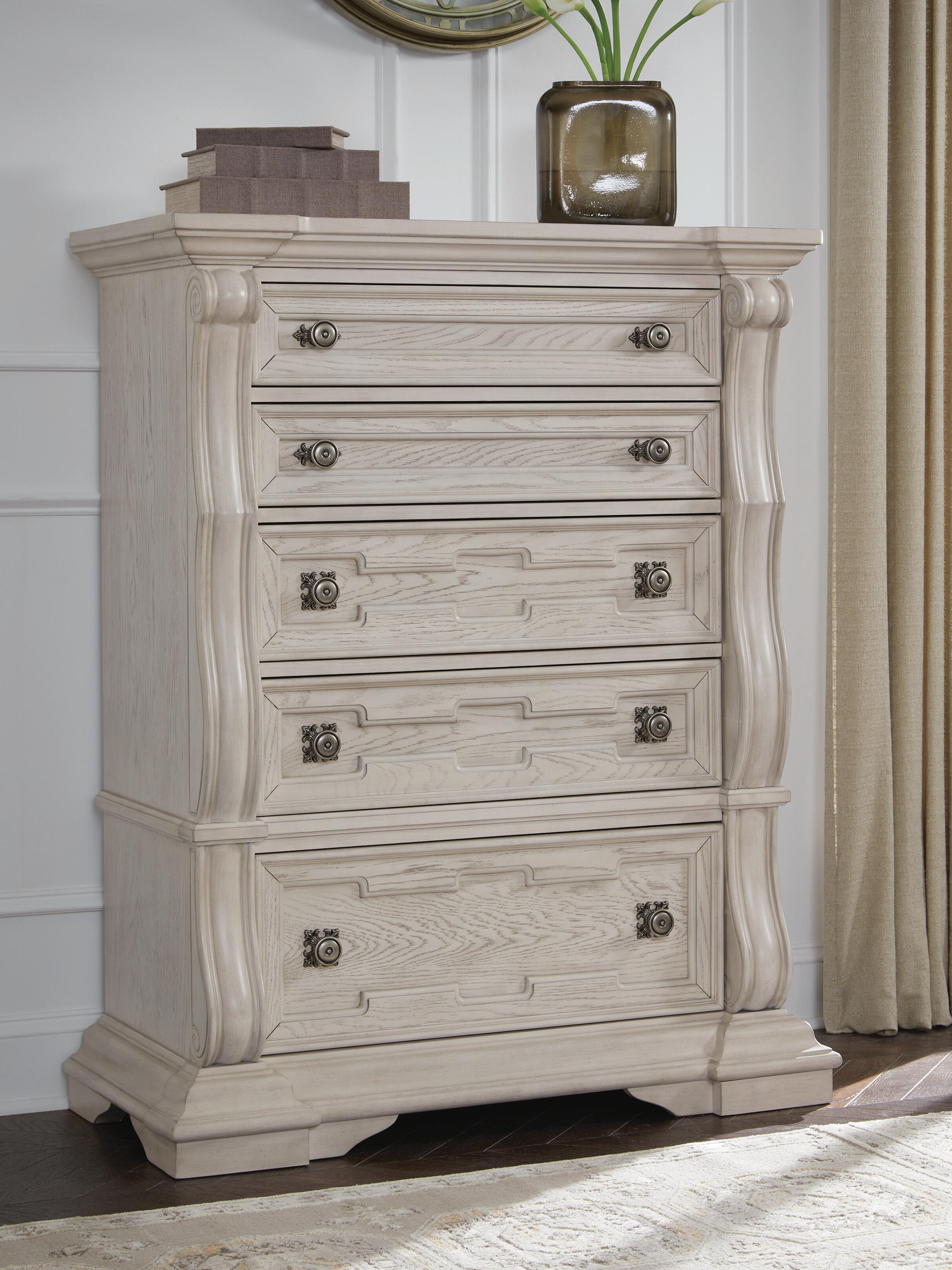 Click here for Andonhall Chest of Drawers  Antique White prices