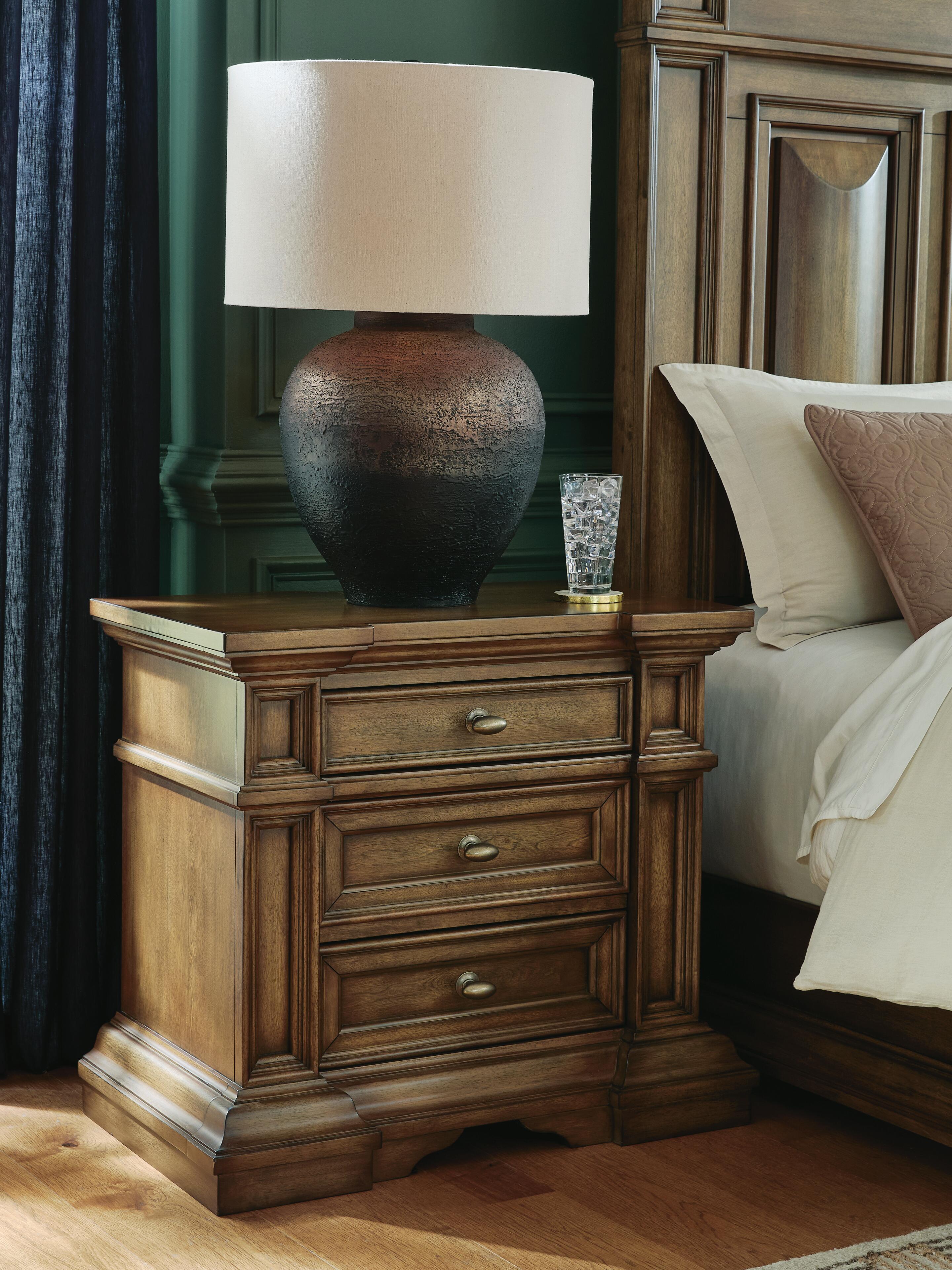 Click here for Channley 32 3 Drawer Nightstand  Brown prices