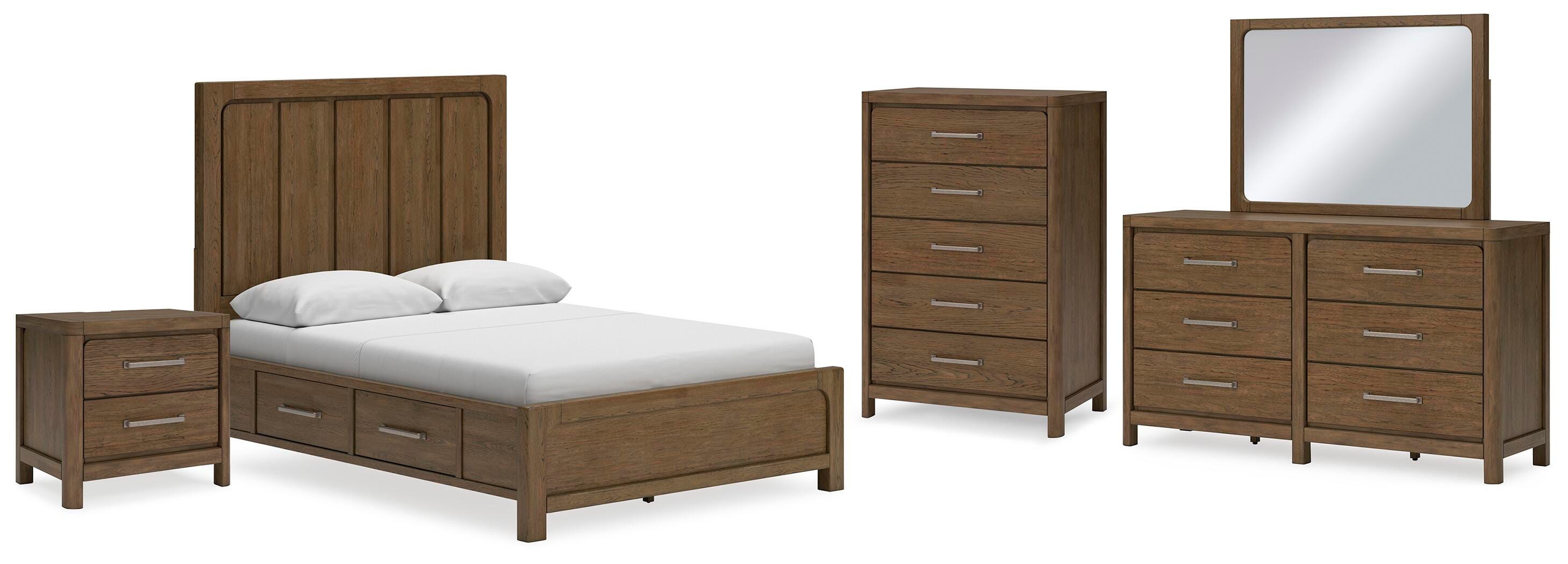 Click here for Cabalynn Queen Panel Bed with Storage with Mirrore... prices
