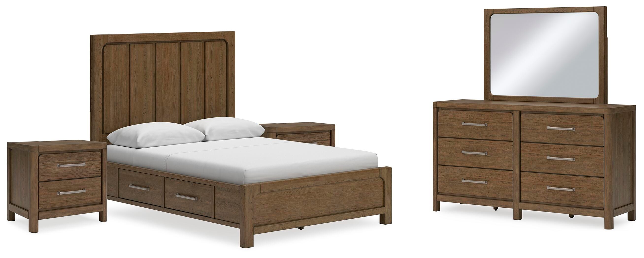 Click here for Cabalynn Queen Panel Bed with Storage with Mirrore... prices