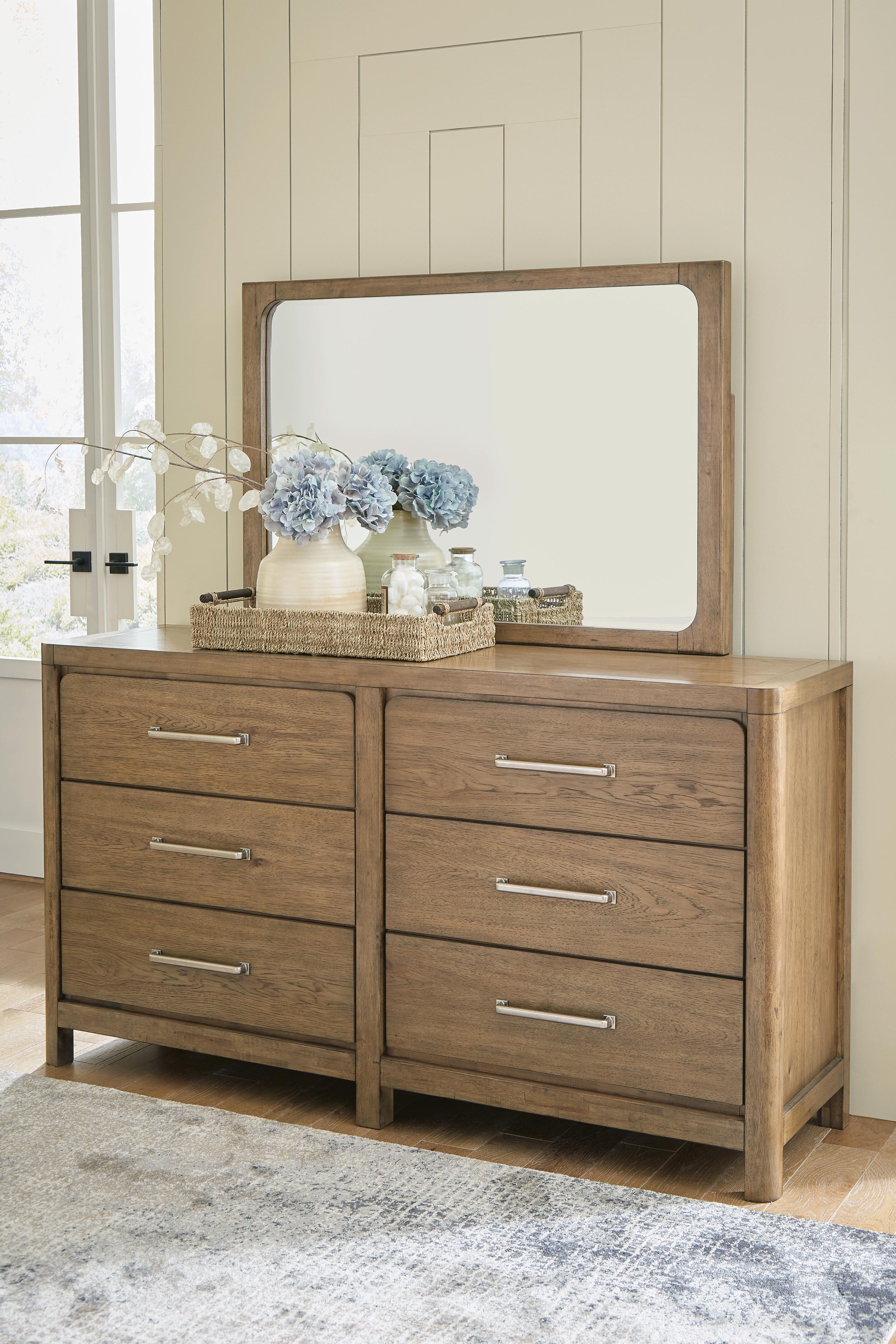 Click here for Cabalynn 6 Drawer Dresser and Mirror  Light Brown prices