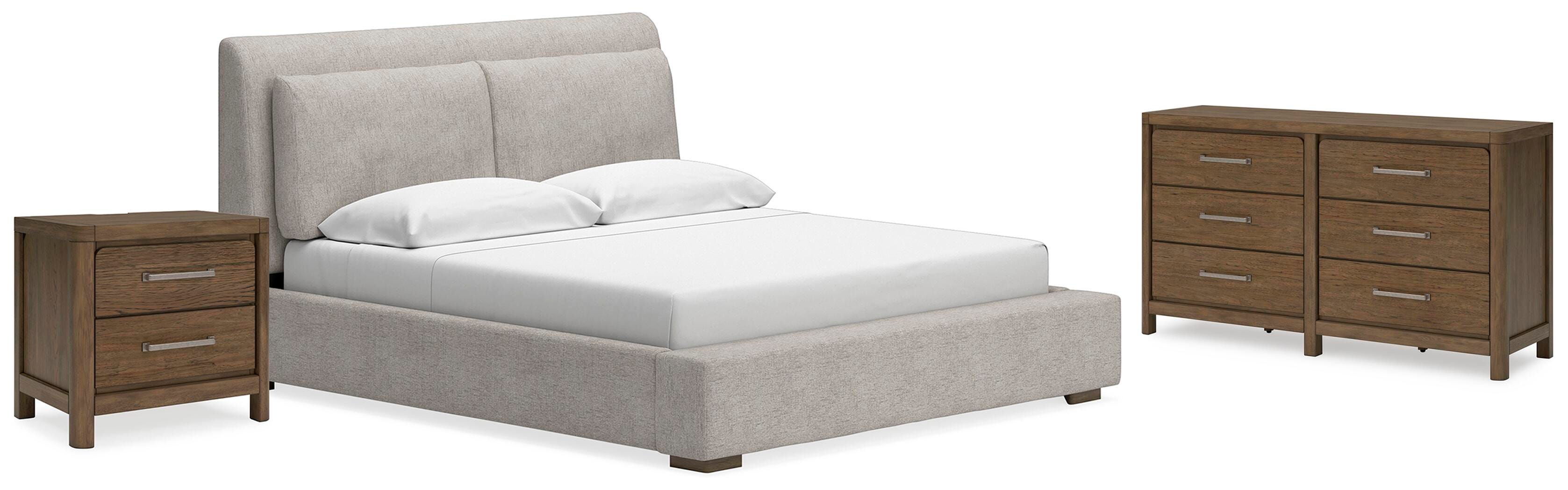 Click here for Cabalynn King Panel Bed with Dresser and Nightstan... prices