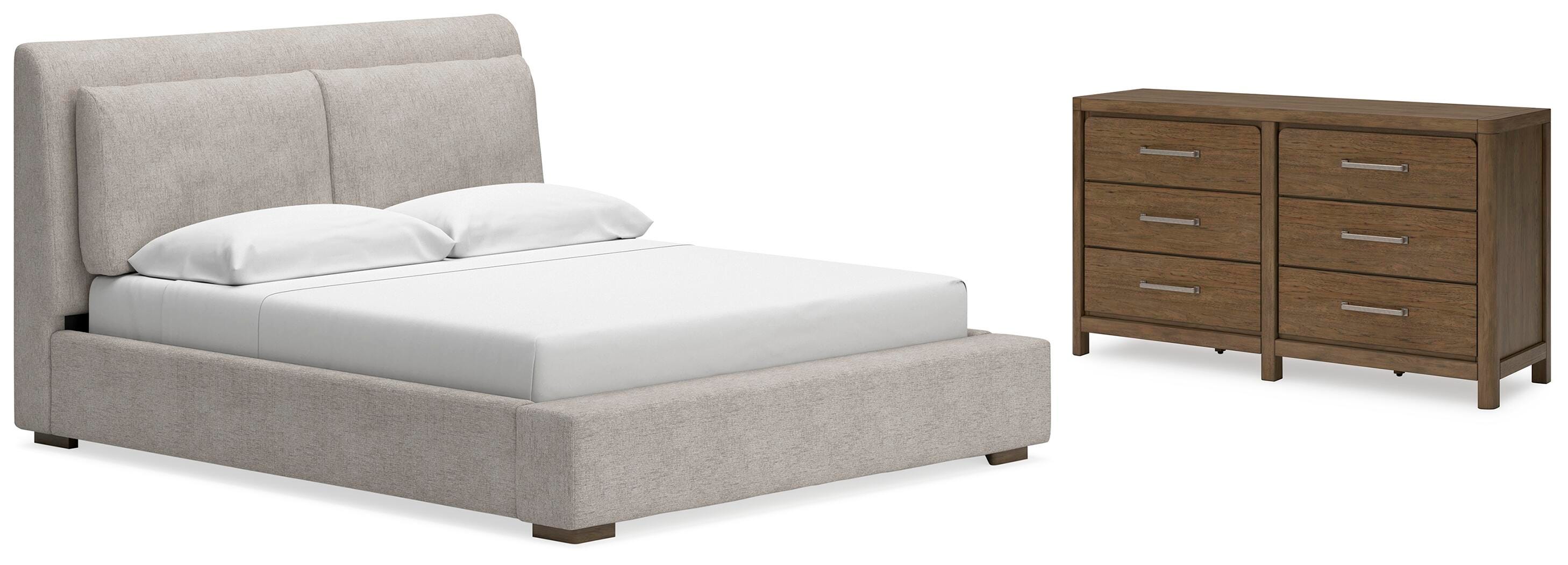 Click here for Cabalynn California King Upholstered Bed with Dres... prices