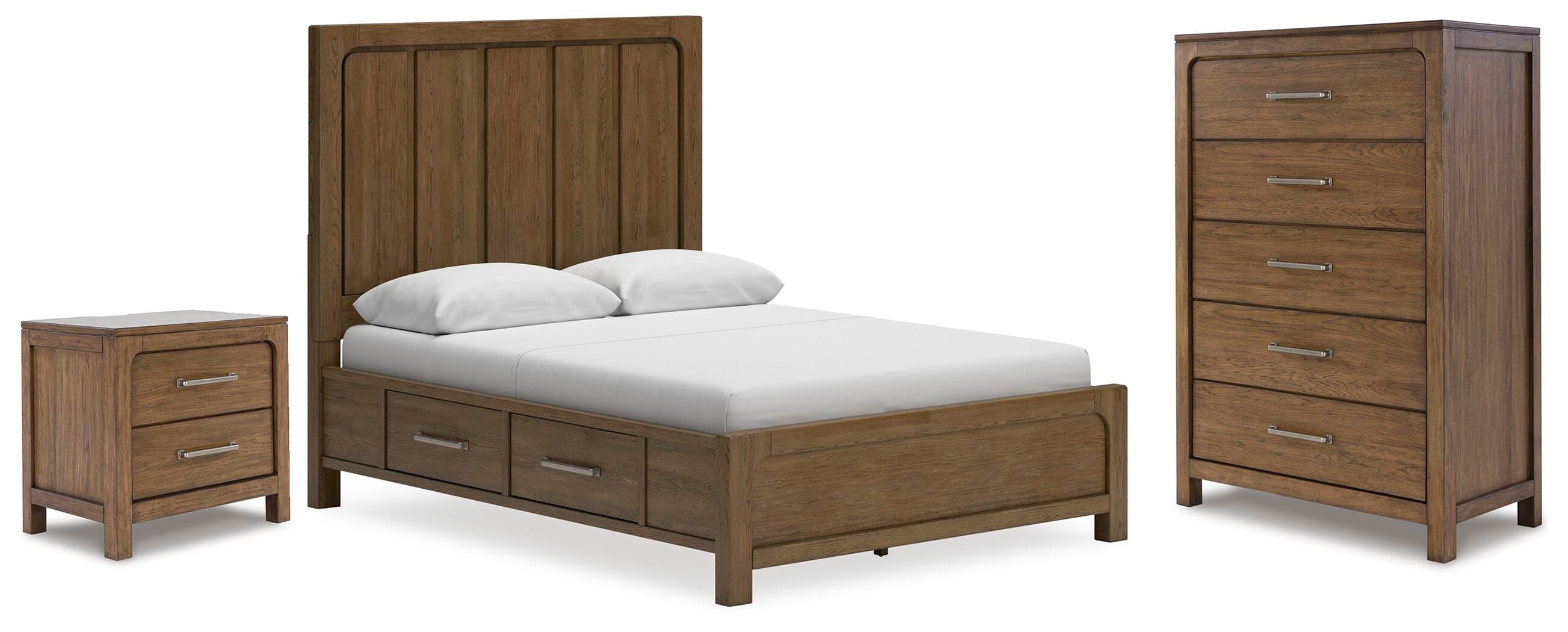 Click here for Cabalynn Queen Panel Bed with Chest and Nightstand... prices