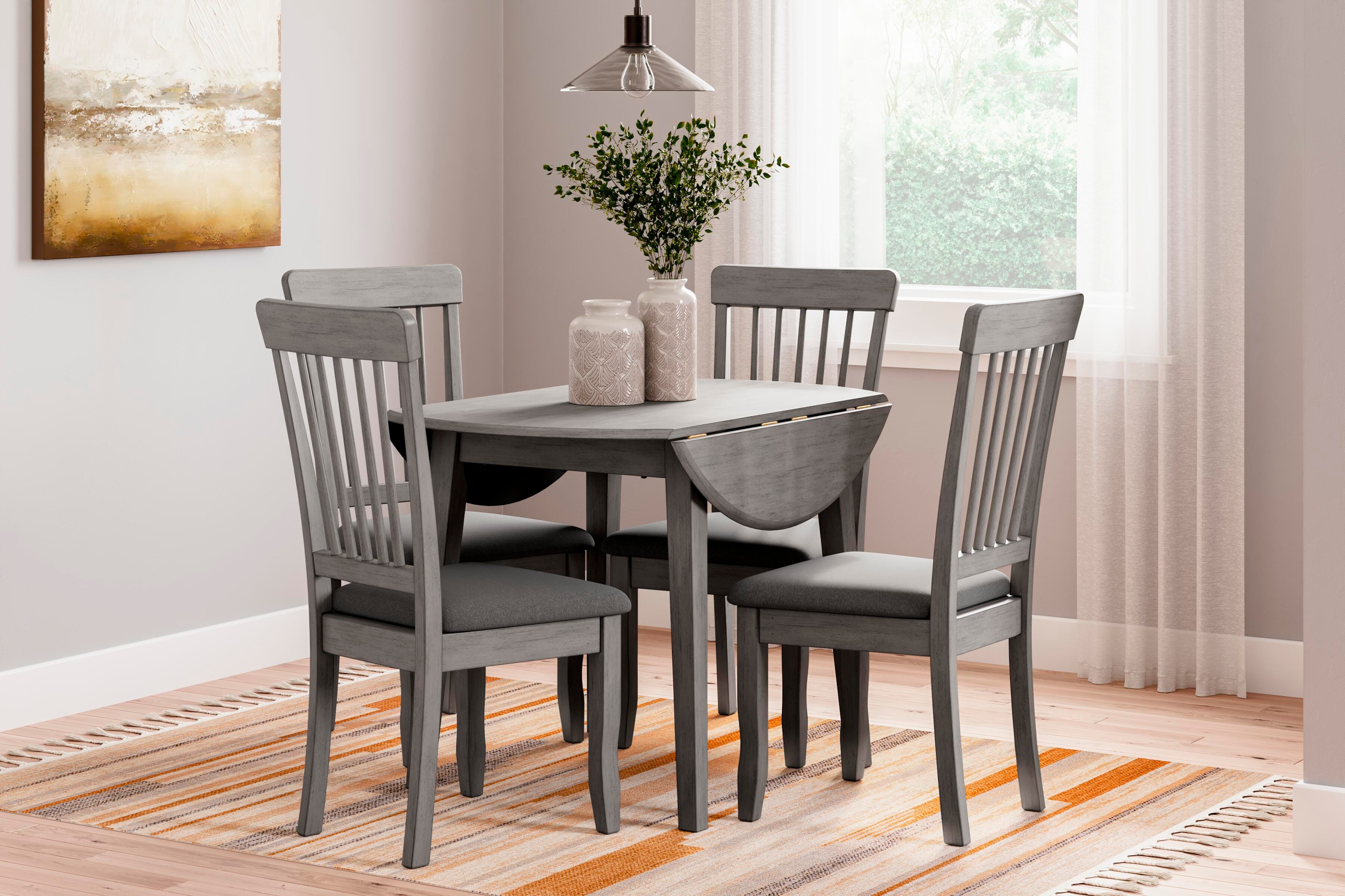 Click here for Shullden Dining Table and 4 Chairs  Gray prices