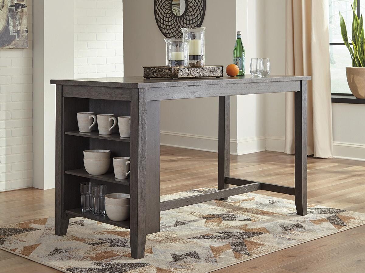 Click here for Caitbrook Counter Height Dining Table with Shelves... prices