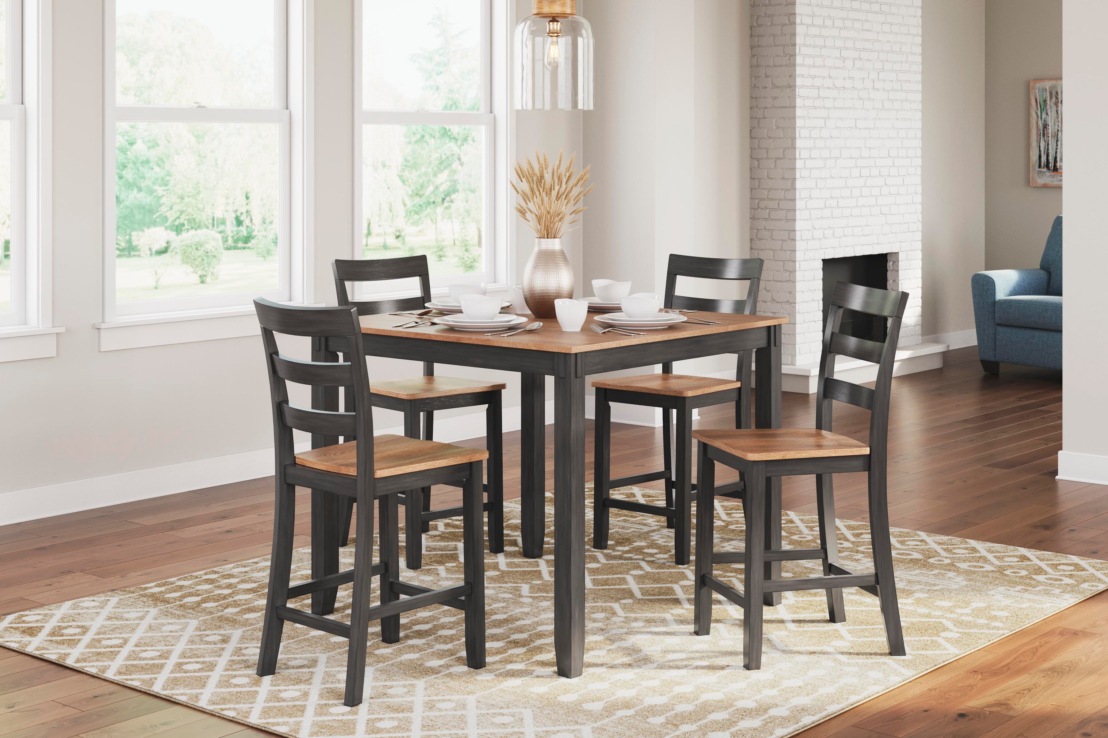Click here for Gesthaven Counter Height Dining Table and 4 Bar St... prices