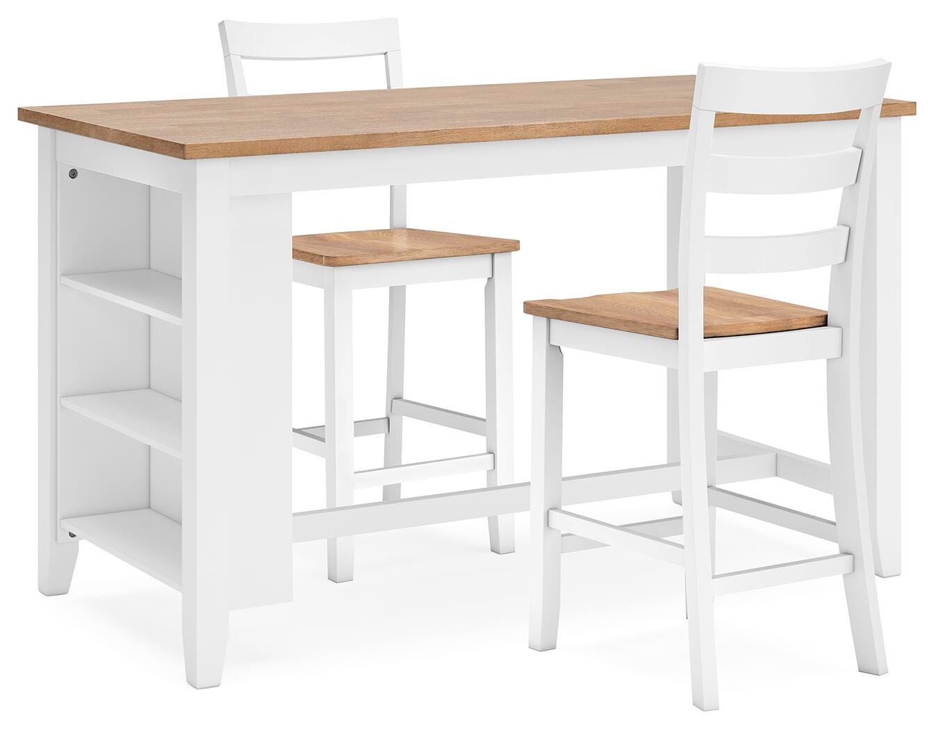 Click here for Gesthaven Counter Height Dining Table and 2 Barsto... prices