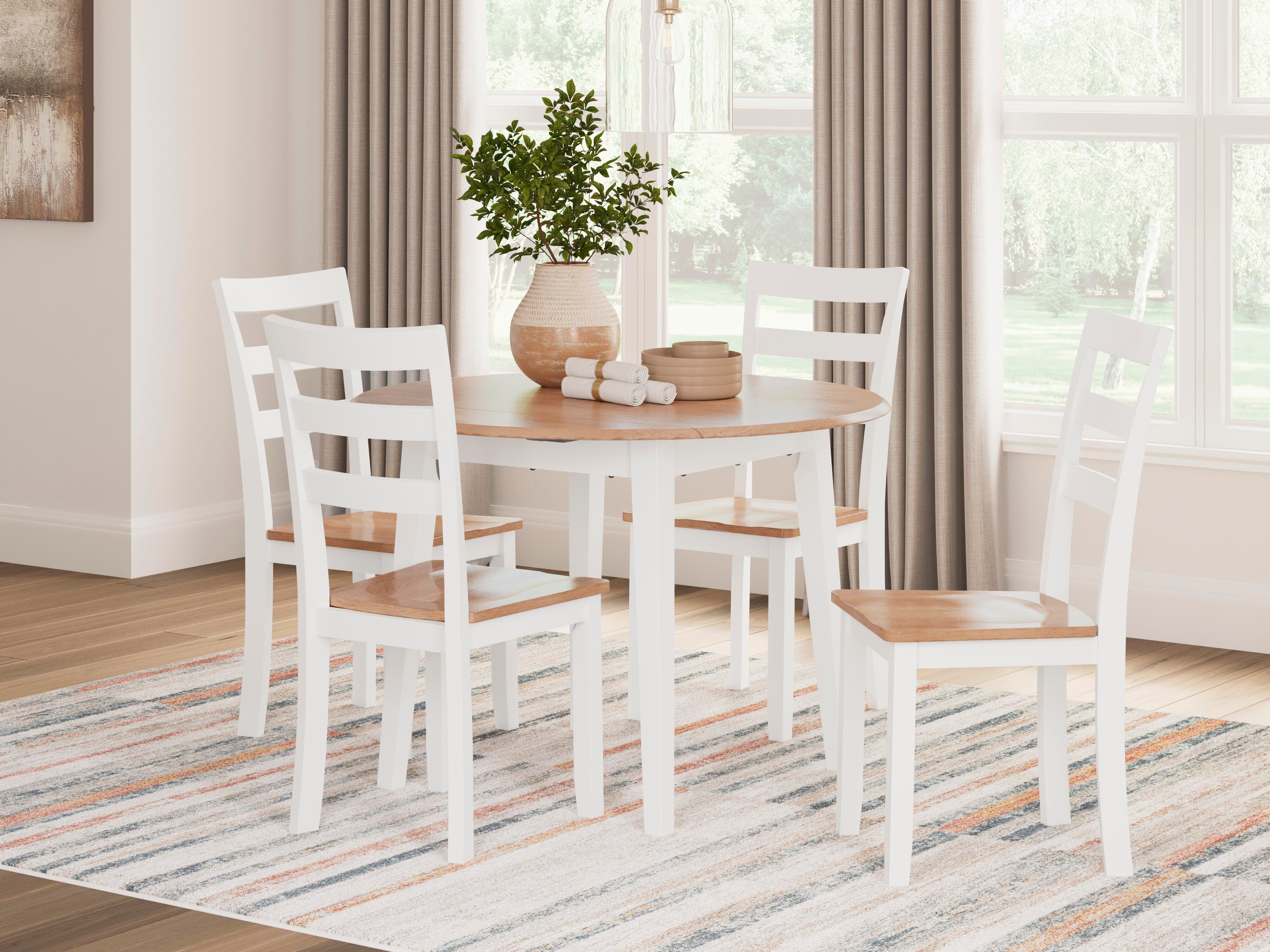 Click here for Gesthaven Dining Table and 4 Chairs  Natural/White prices