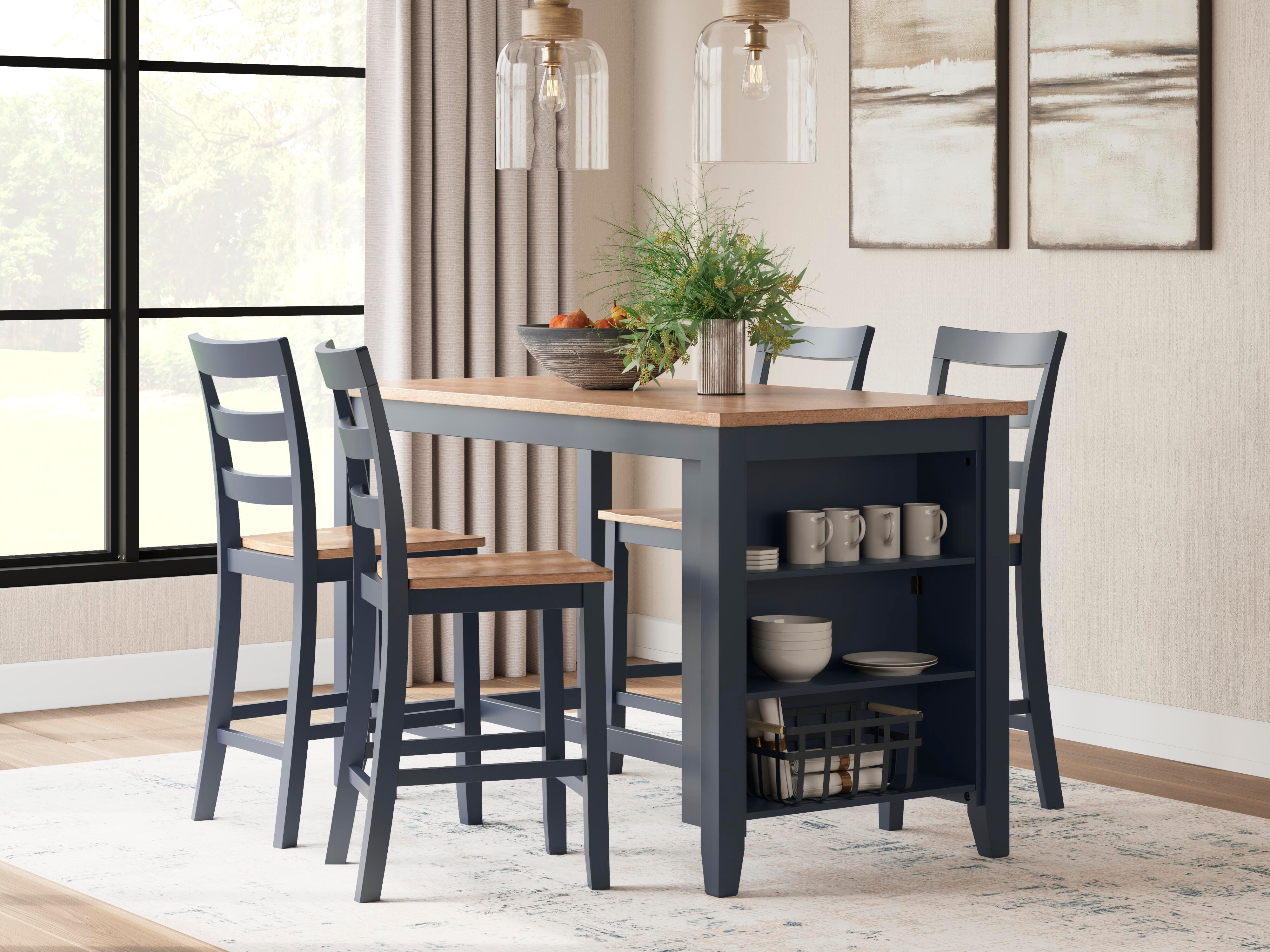 Click here for Gesthaven Counter Height Dining Table and 4 Barsto... prices