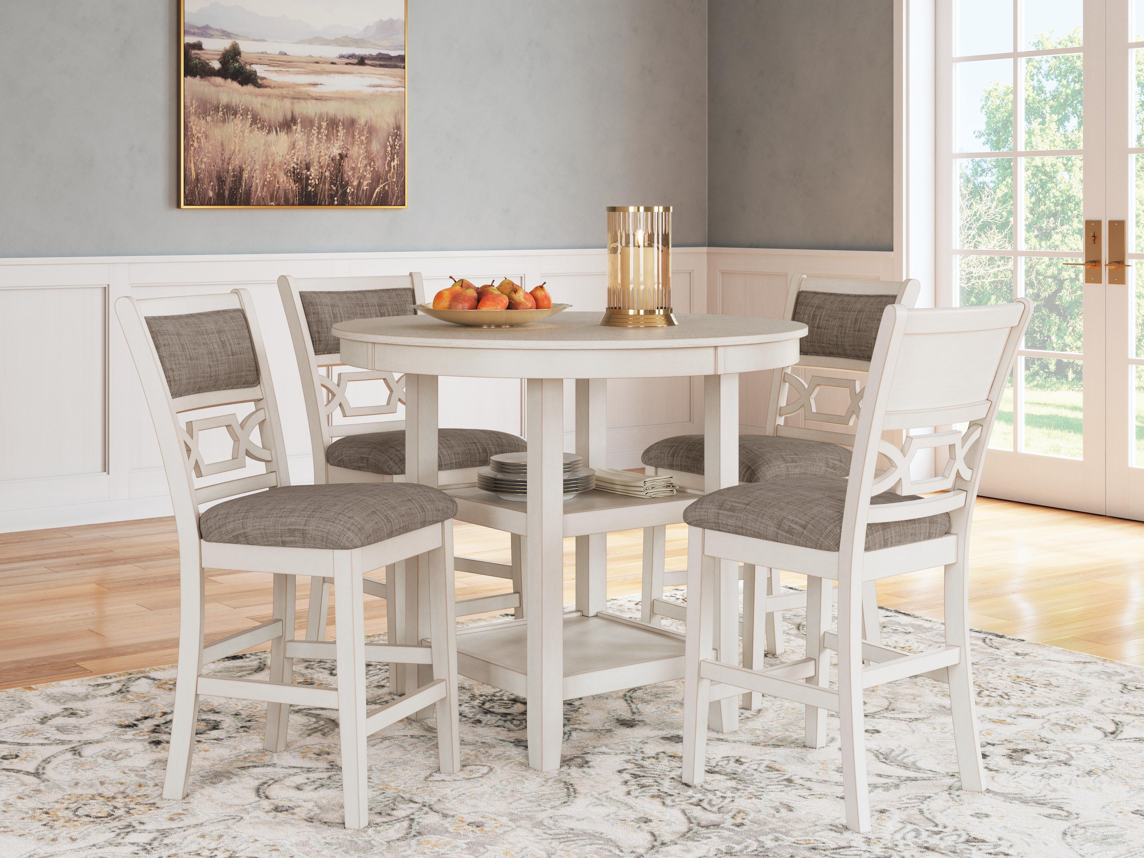 Click here for Erinberg Counter Height Dining Table and 4 Barstoo... prices