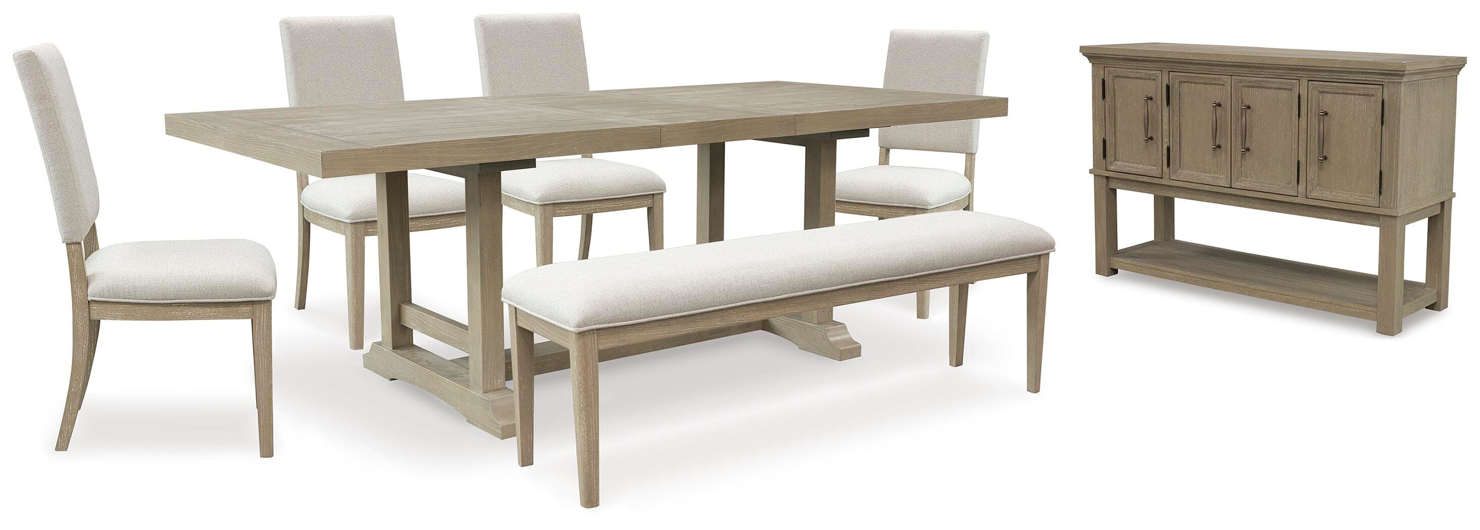 Click here for Vallardia Dining Table and 4 Chairs and Bench with... prices