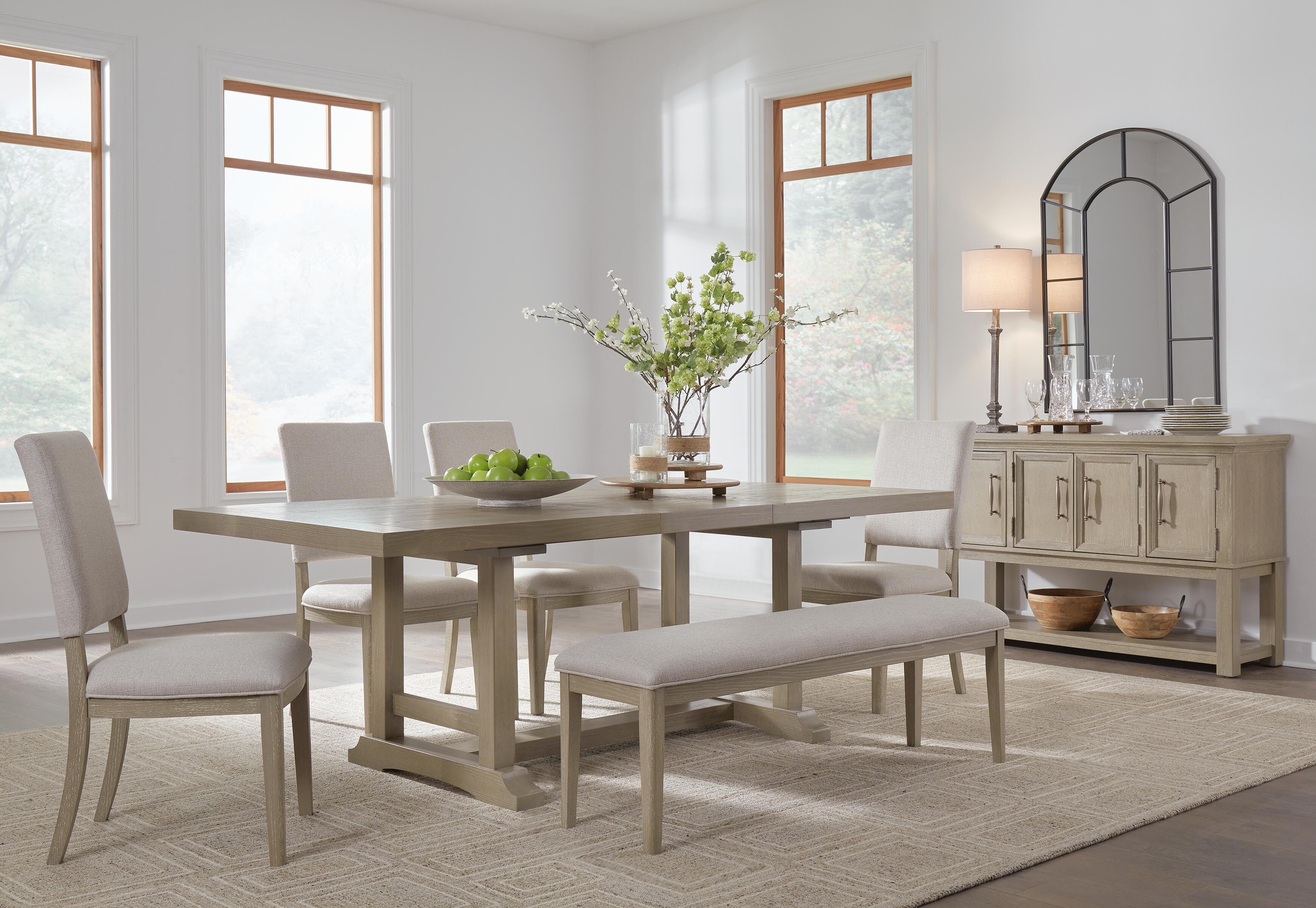 Click here for Vallardia Dining Table and 4 Chairs and Bench  Lig... prices