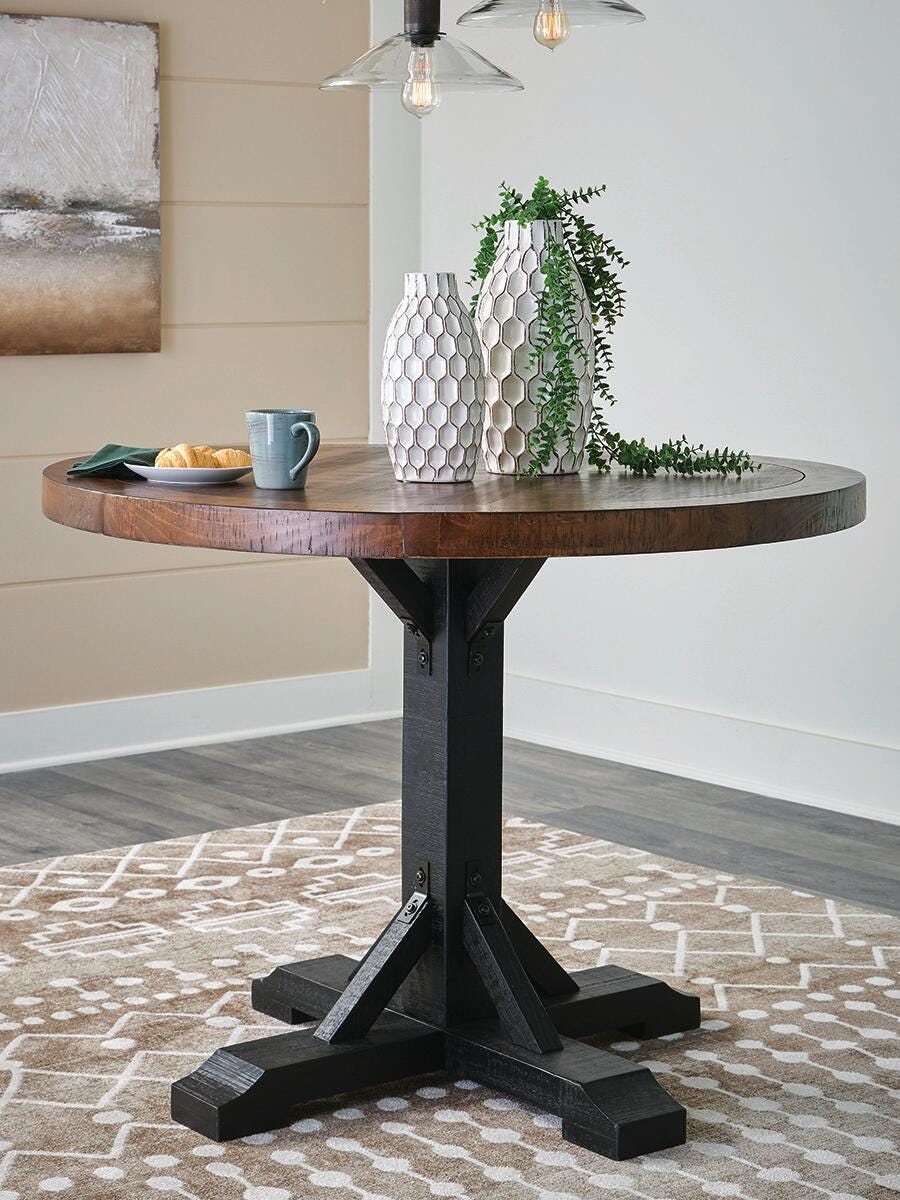 Click here for Valebeck Round Counter Height Dining Table  Multi... prices