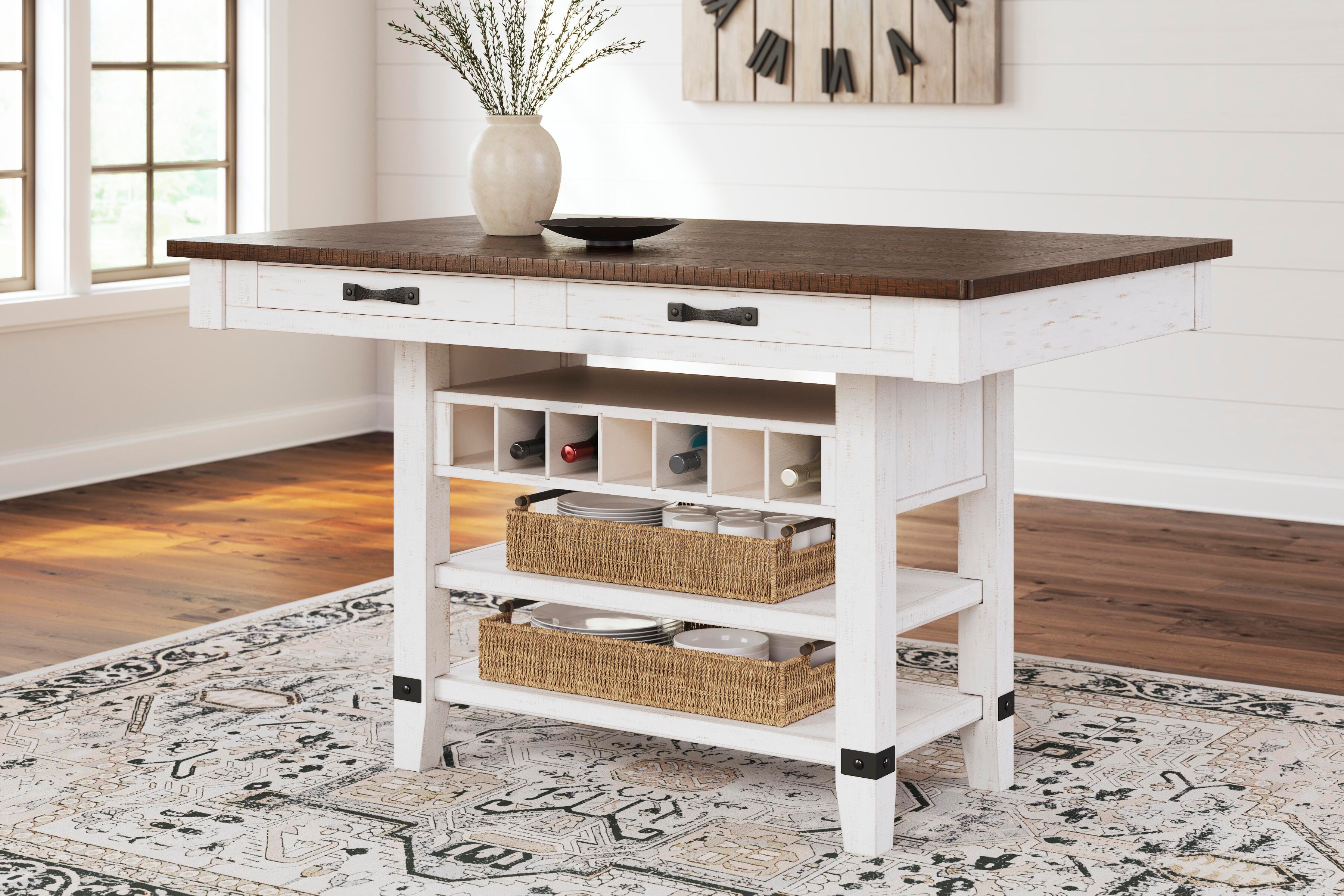 Click here for Valebeck Counter Height Storage Dining Table with... prices