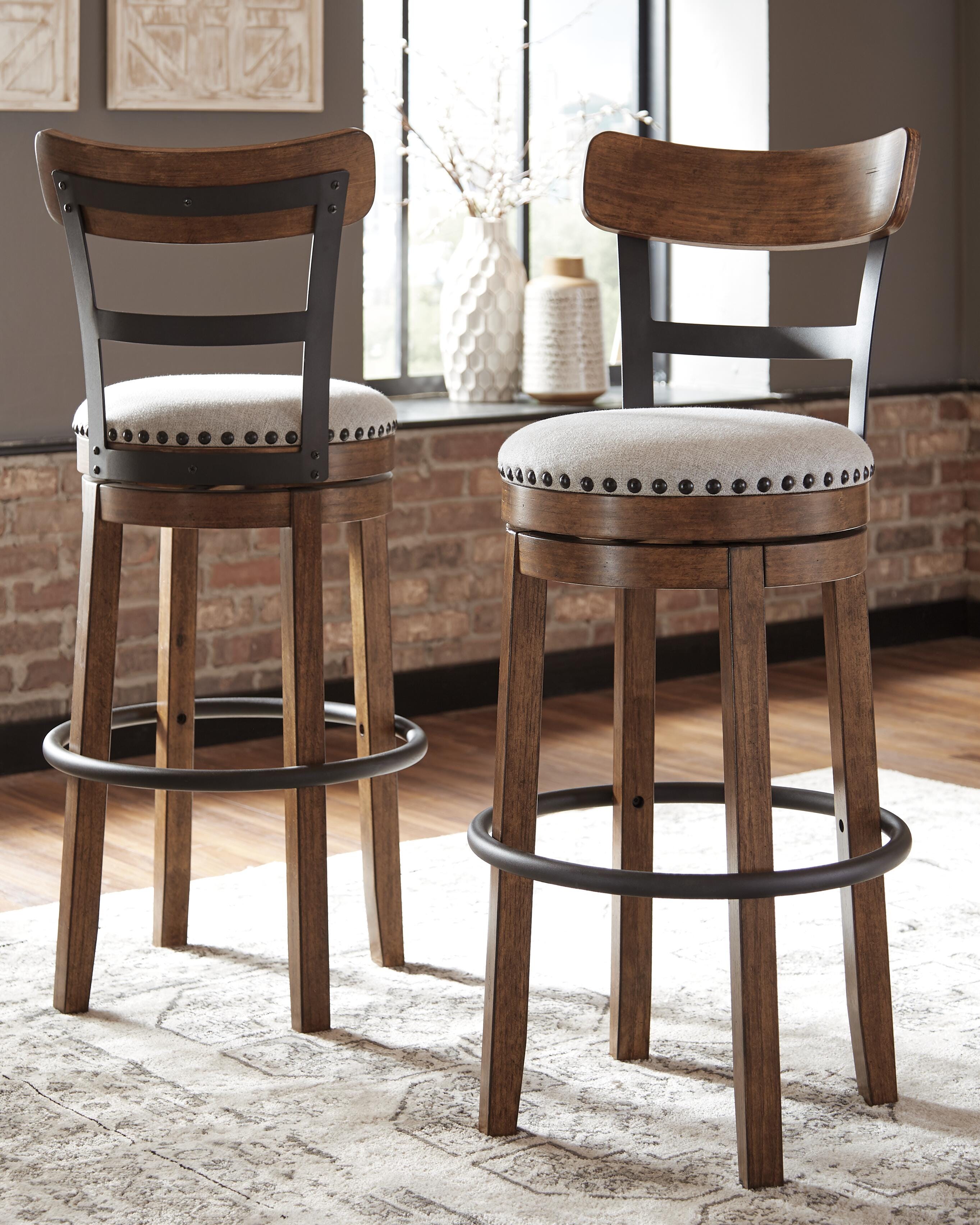 Click here for Valebeck Bar Height Upholstered Swivel Bar Stool w... prices