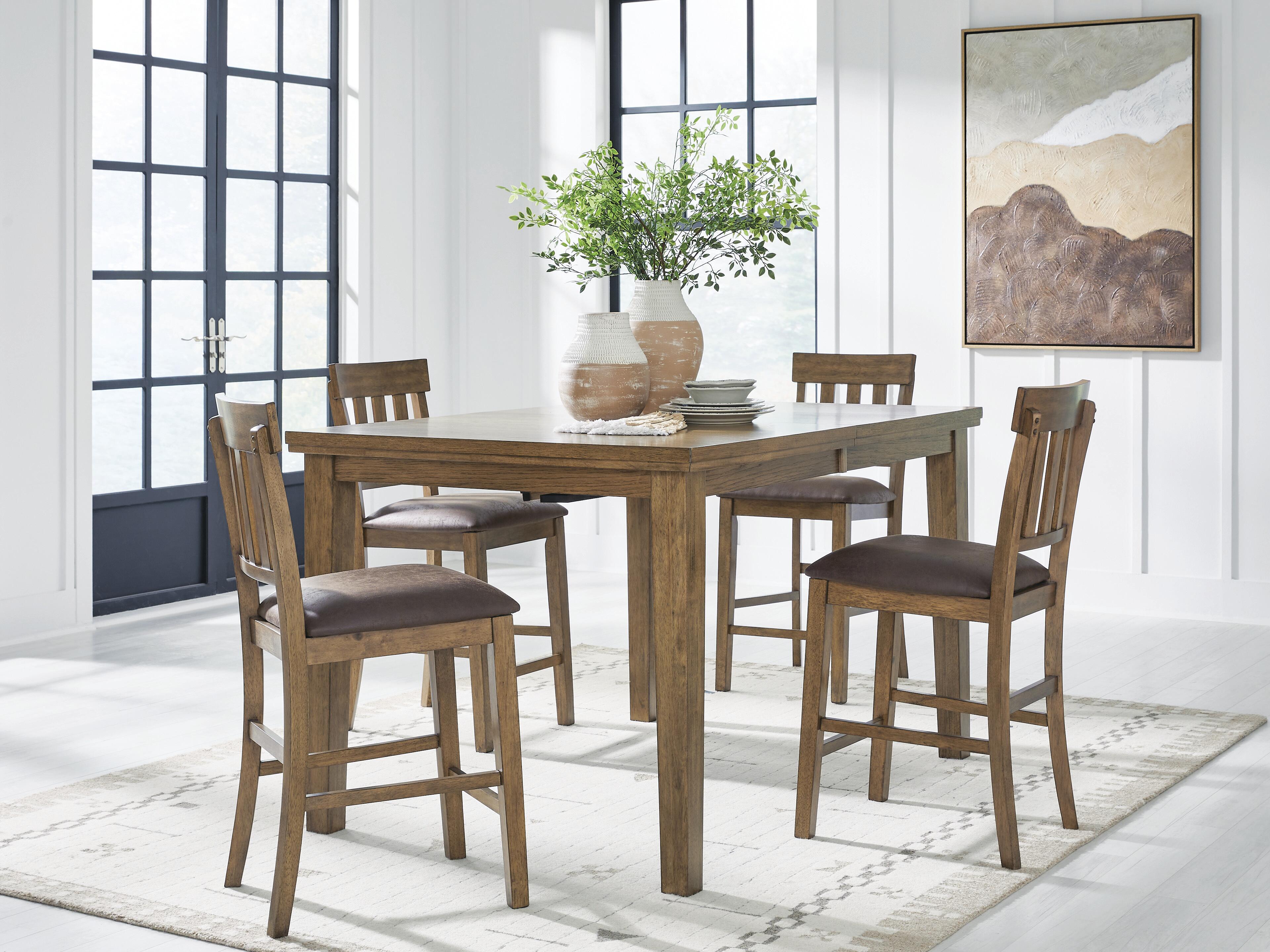 Click here for Broxtyn Counter Height Dining Table and 4 Barstool... prices