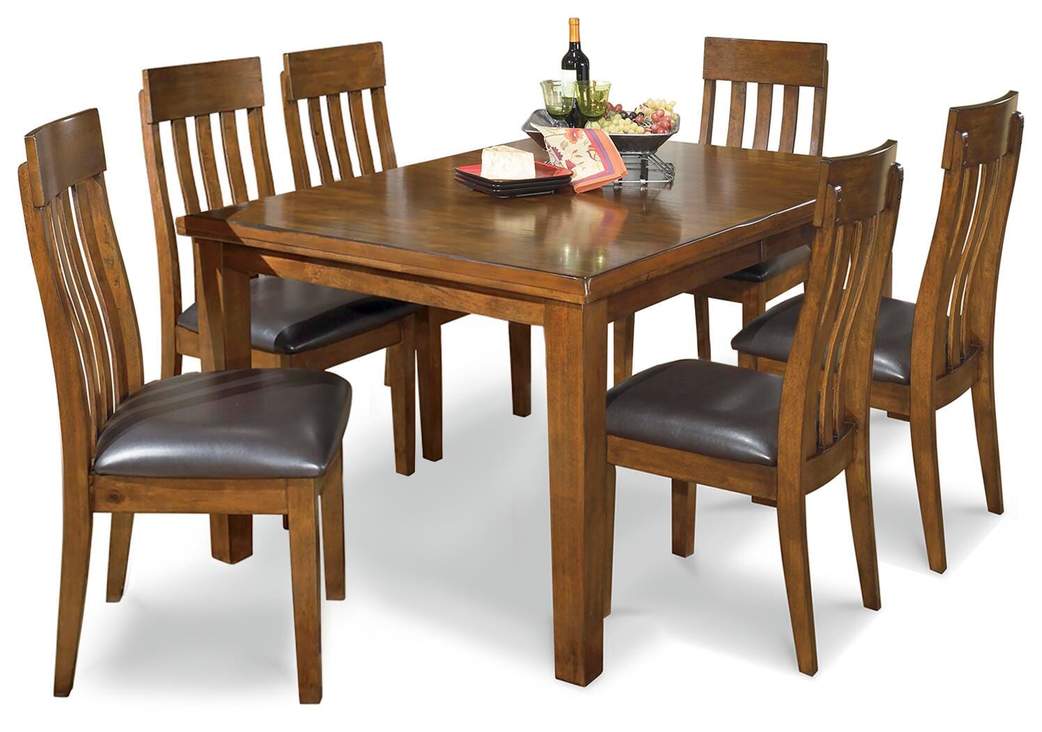 Click here for Ralene Dining Table and 6 Chairs  Medium Brown prices