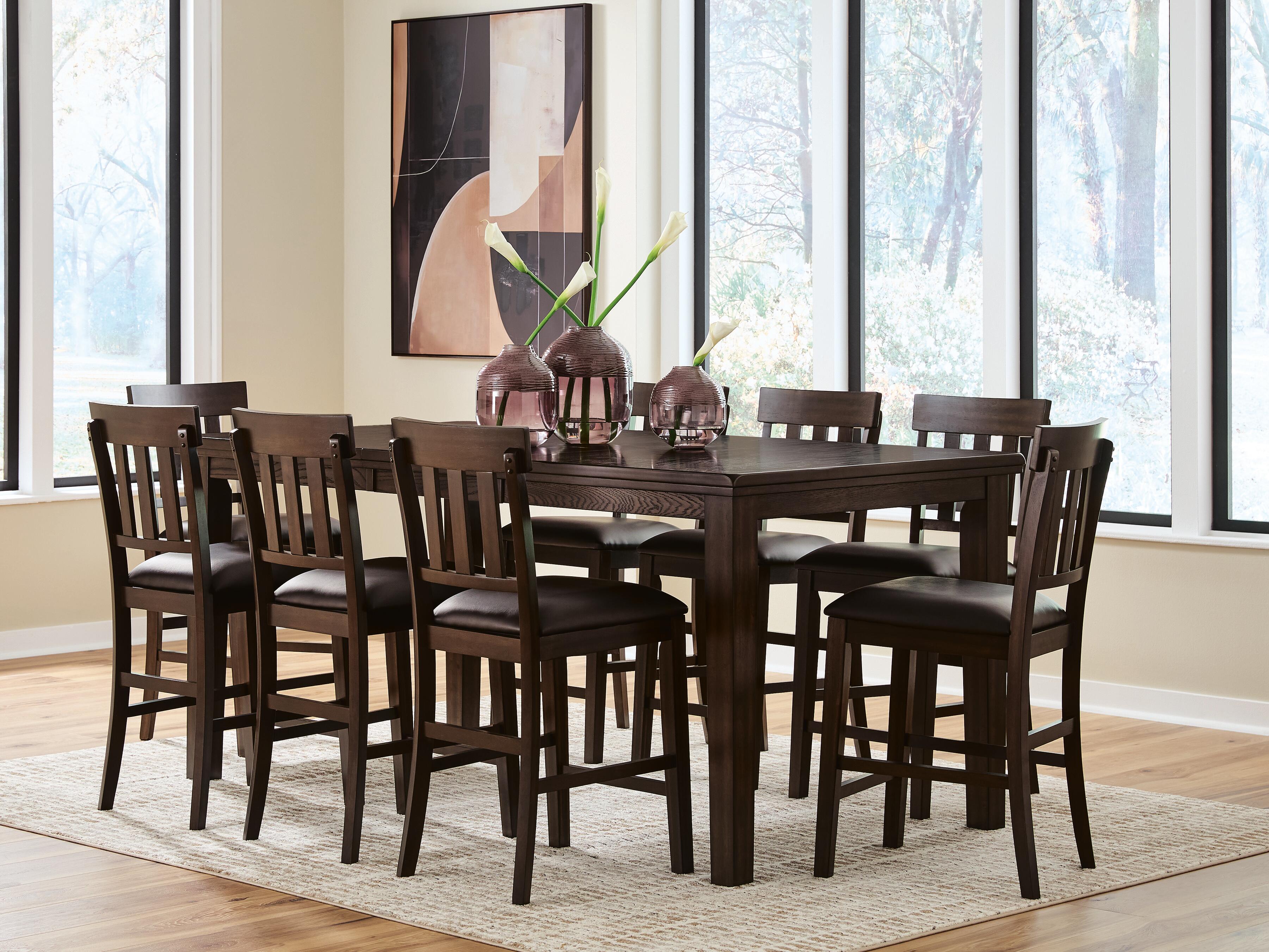 Click here for Haddigan Counter Height Dining Table and 8 Barstoo... prices