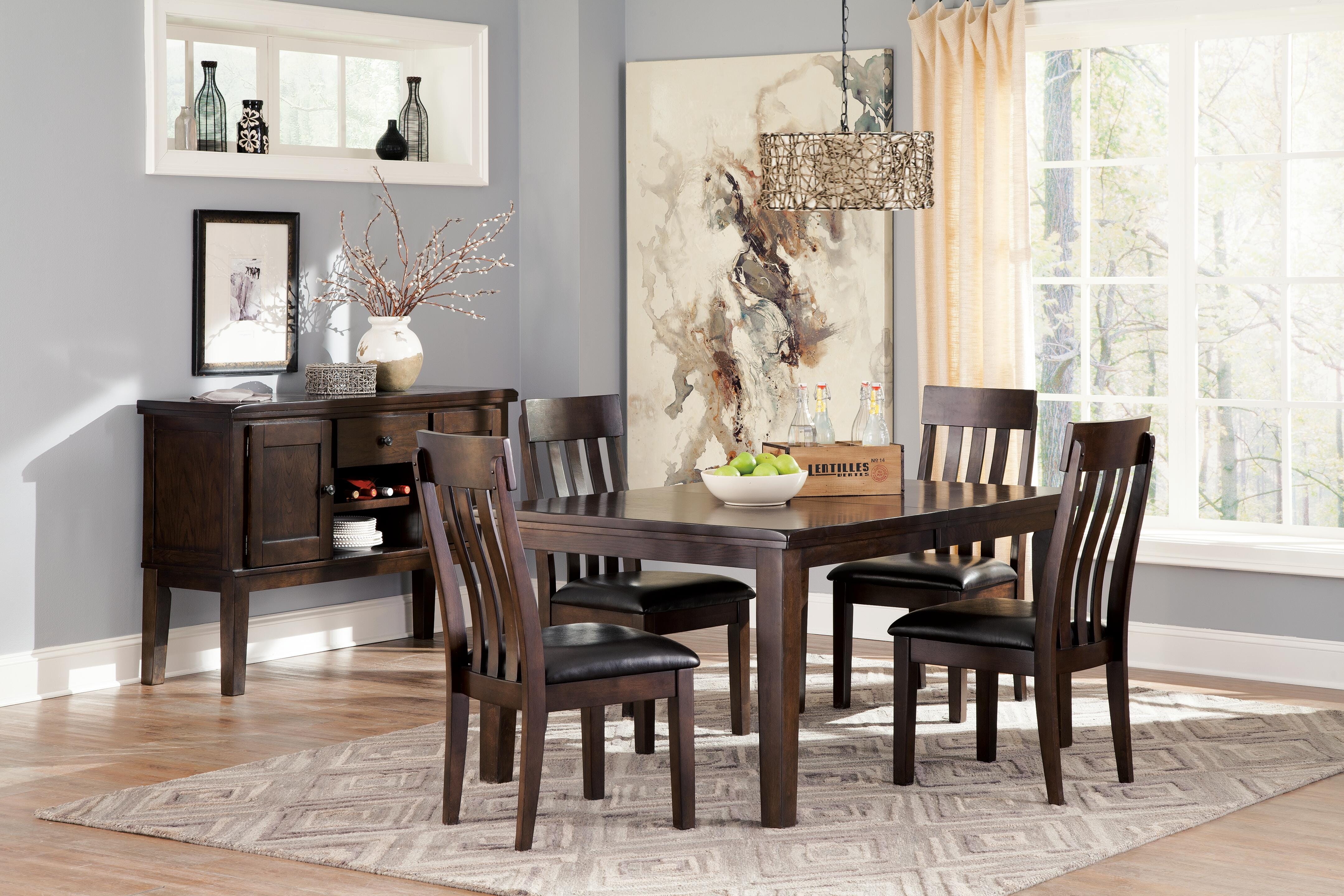 Click here for Haddigan Dining Table and 4 Chairs  Dark Brown prices