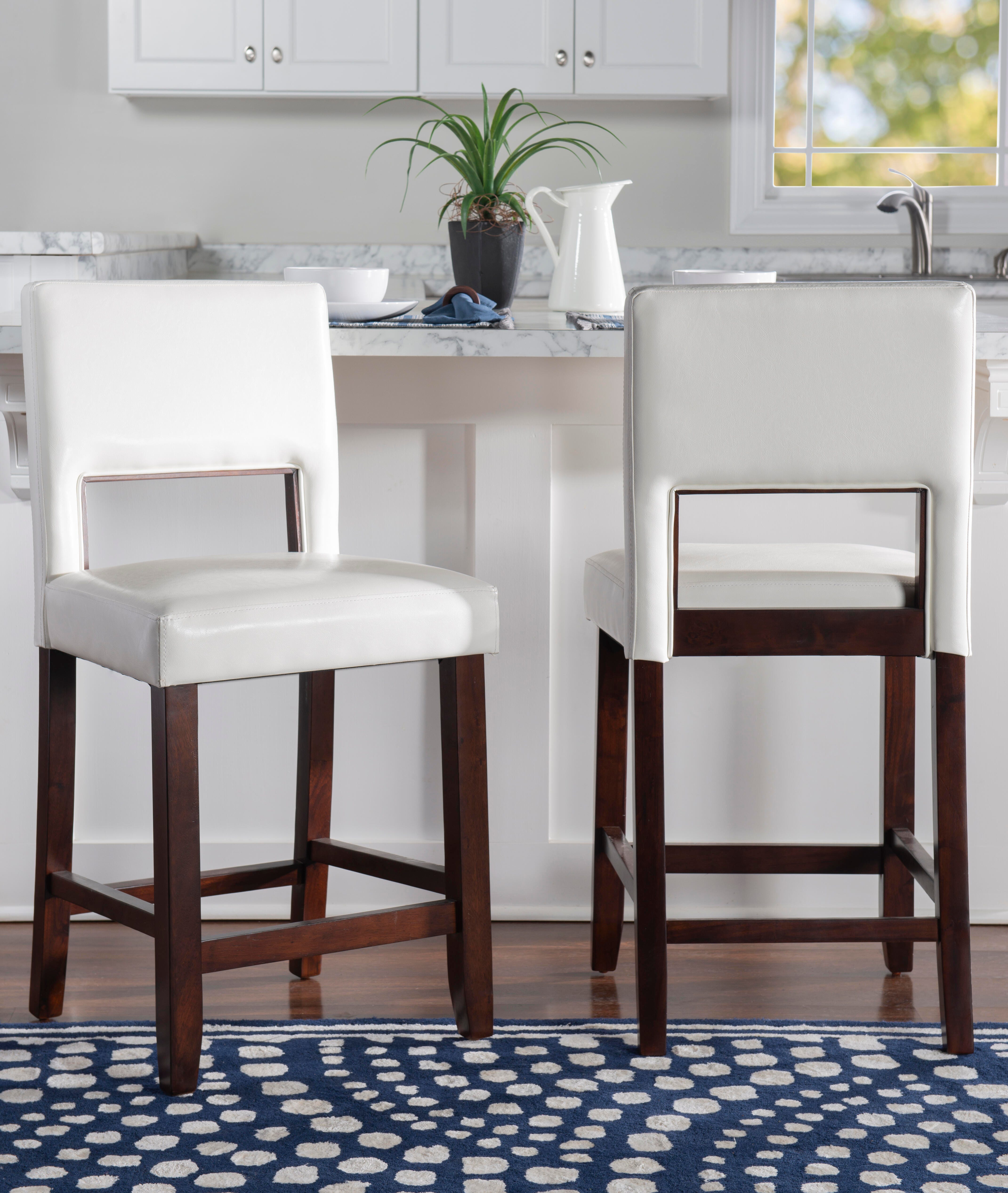 Click here for Emilion Vega Counter Height Bar Stool  White prices