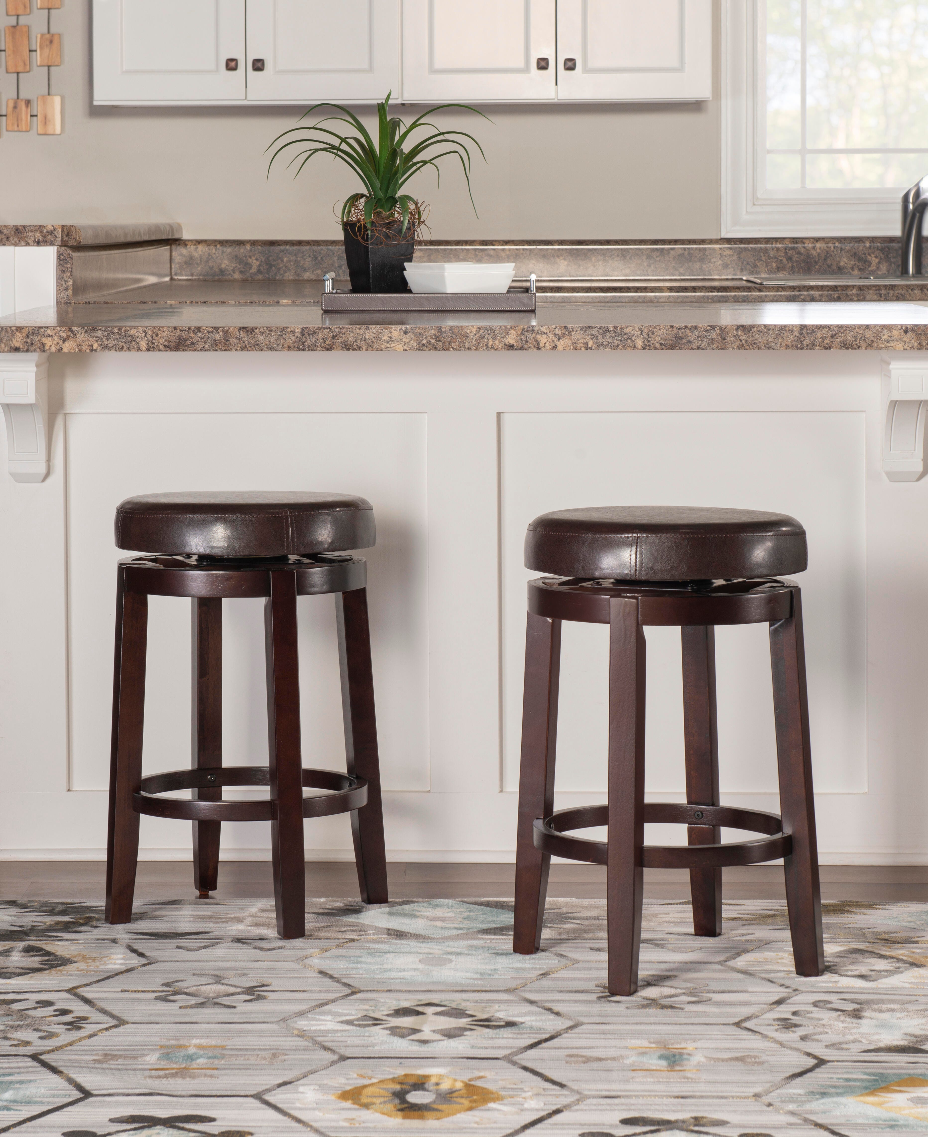 Click here for Maya Counter Height Bar Stool  Dark Brown prices