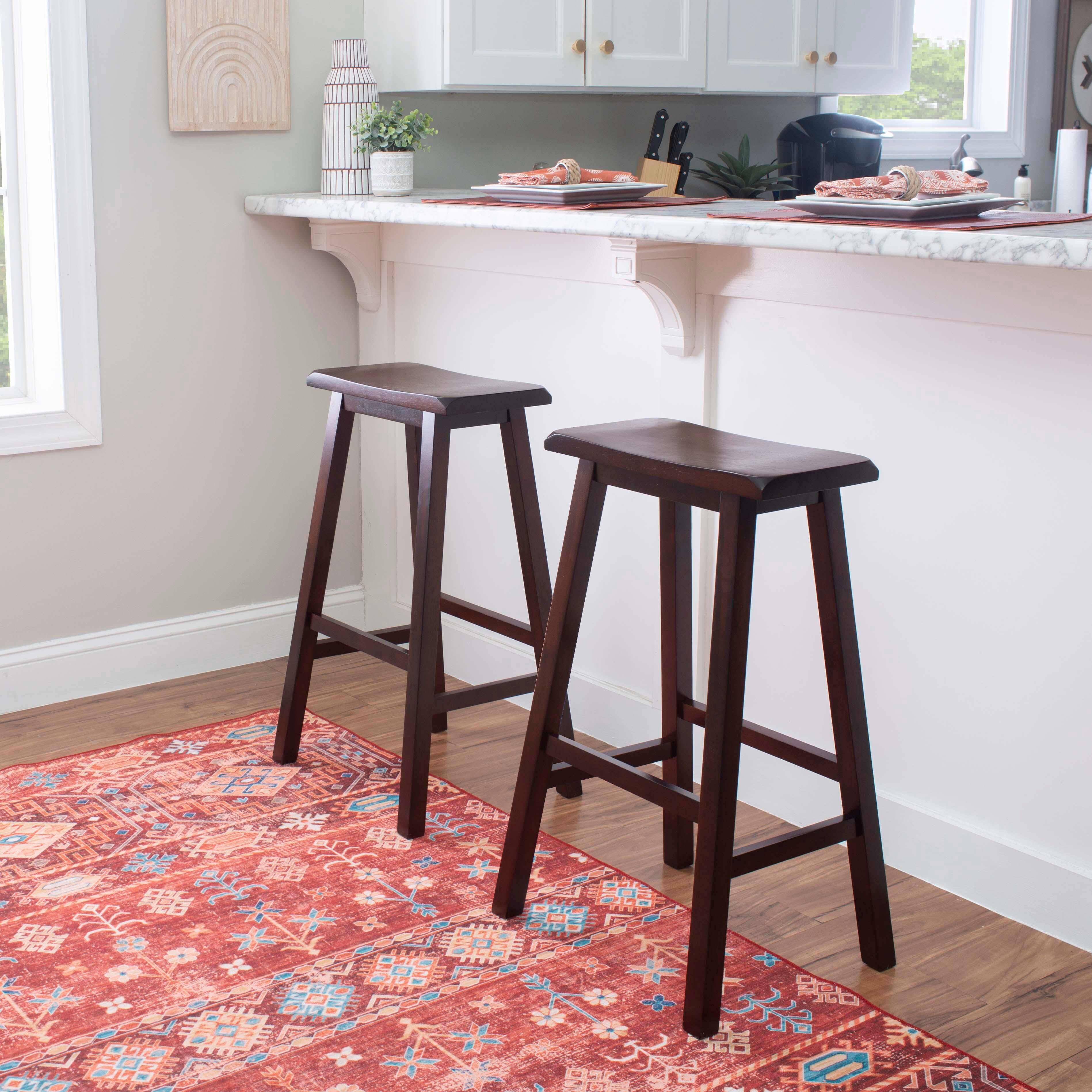 Click here for Saddle Bar Stool  Dark Brown prices