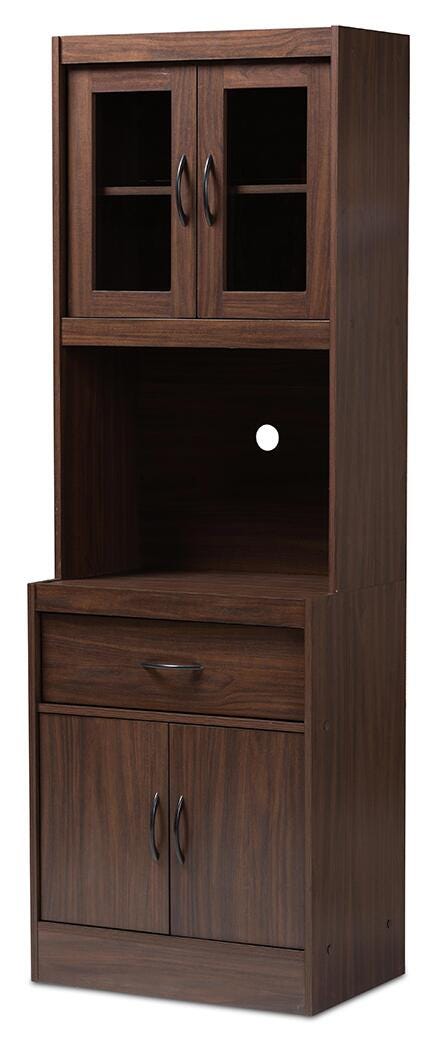 Click here for Baxton Studio Kitchen Cabinet with Hutch  Walnut prices
