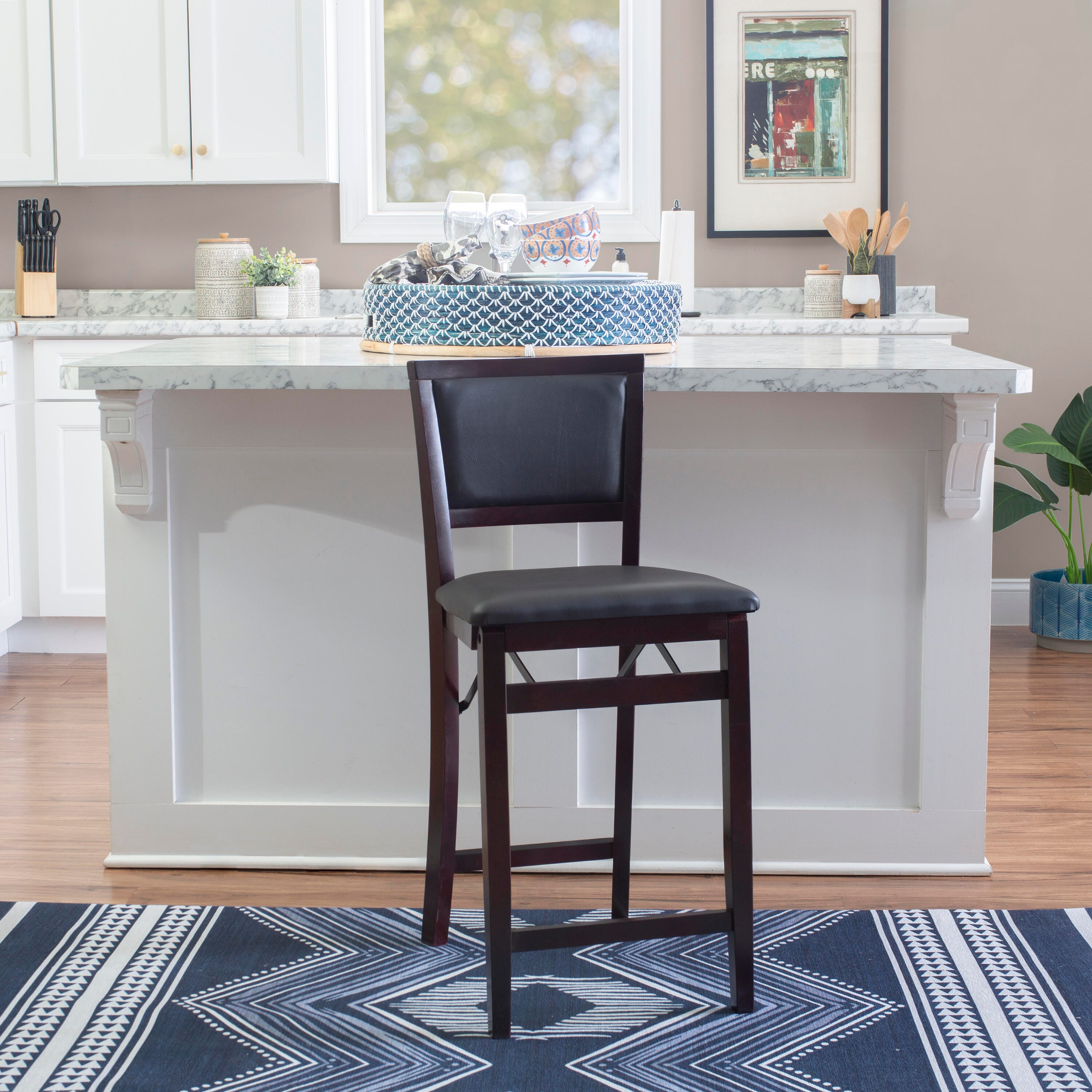 Click here for Marley Folding Counter Height Bar Stool   Espresso prices