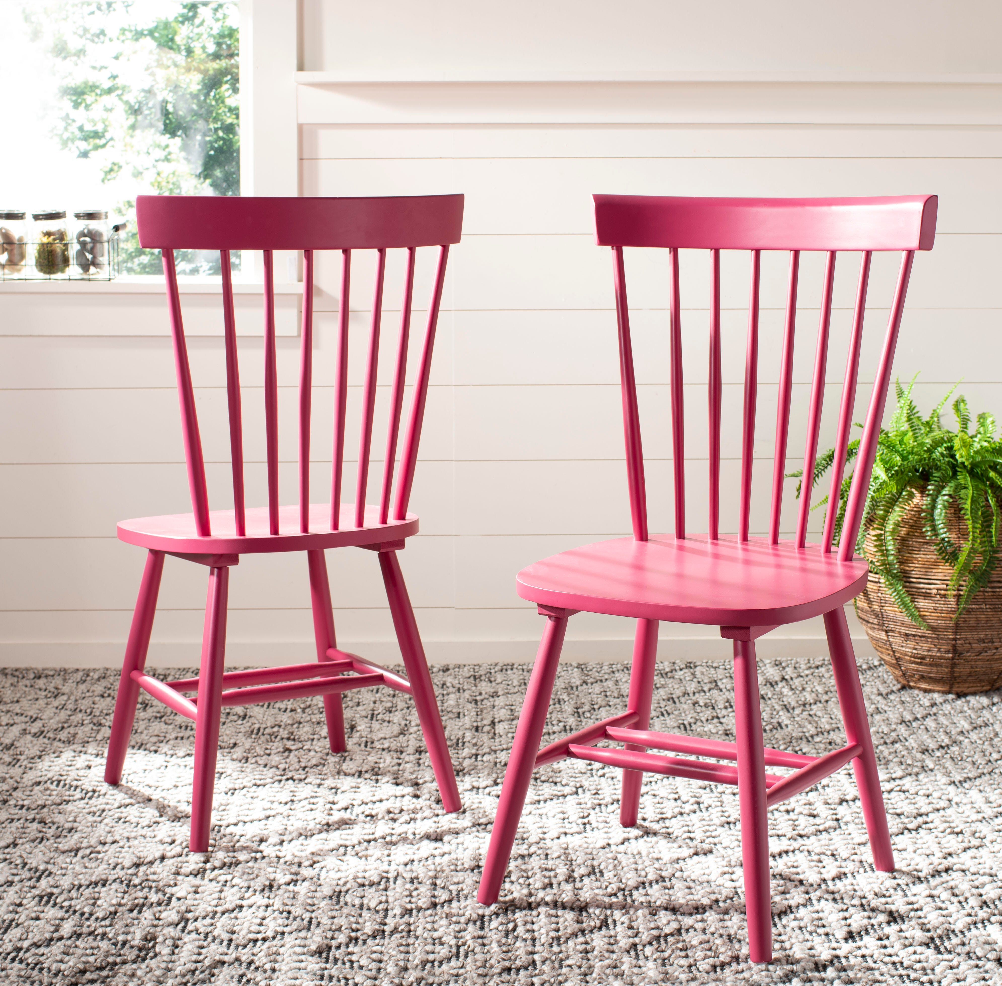 Click here for Safavieh Robbin Dining Chairs (Set of 2)  Raspberr... prices